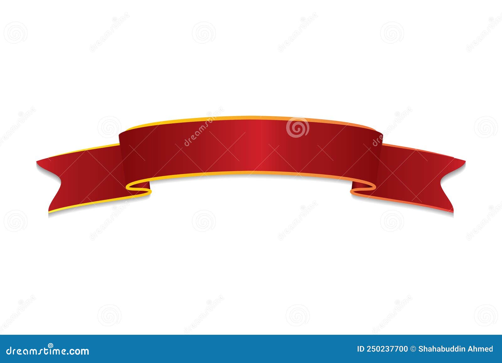 Red Ribbon Banner Vector Design Stock Vector - Illustration of graphic ...