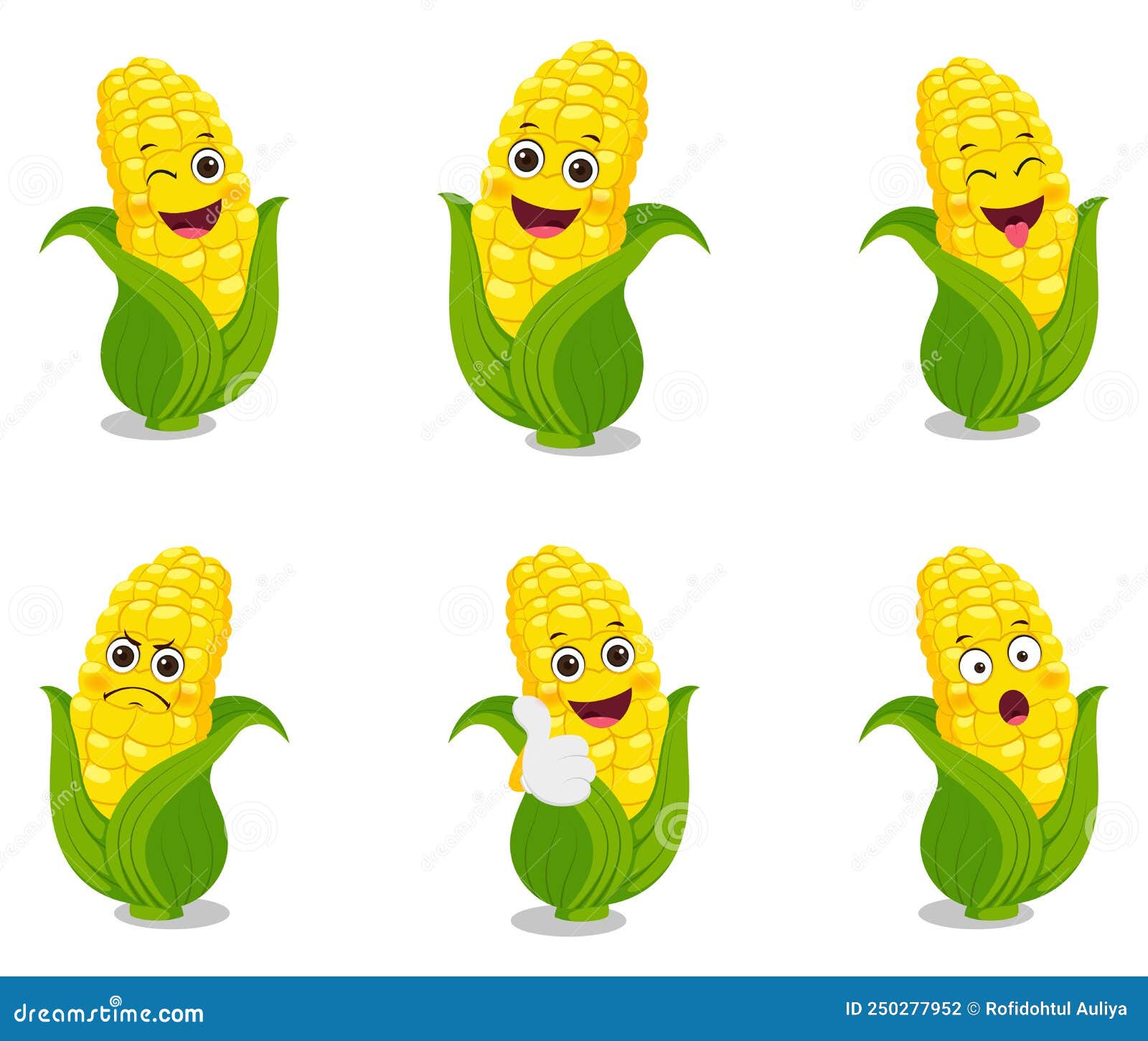 Happy Corn Cartoon Stock Illustration | CartoonDealer.com #43414156