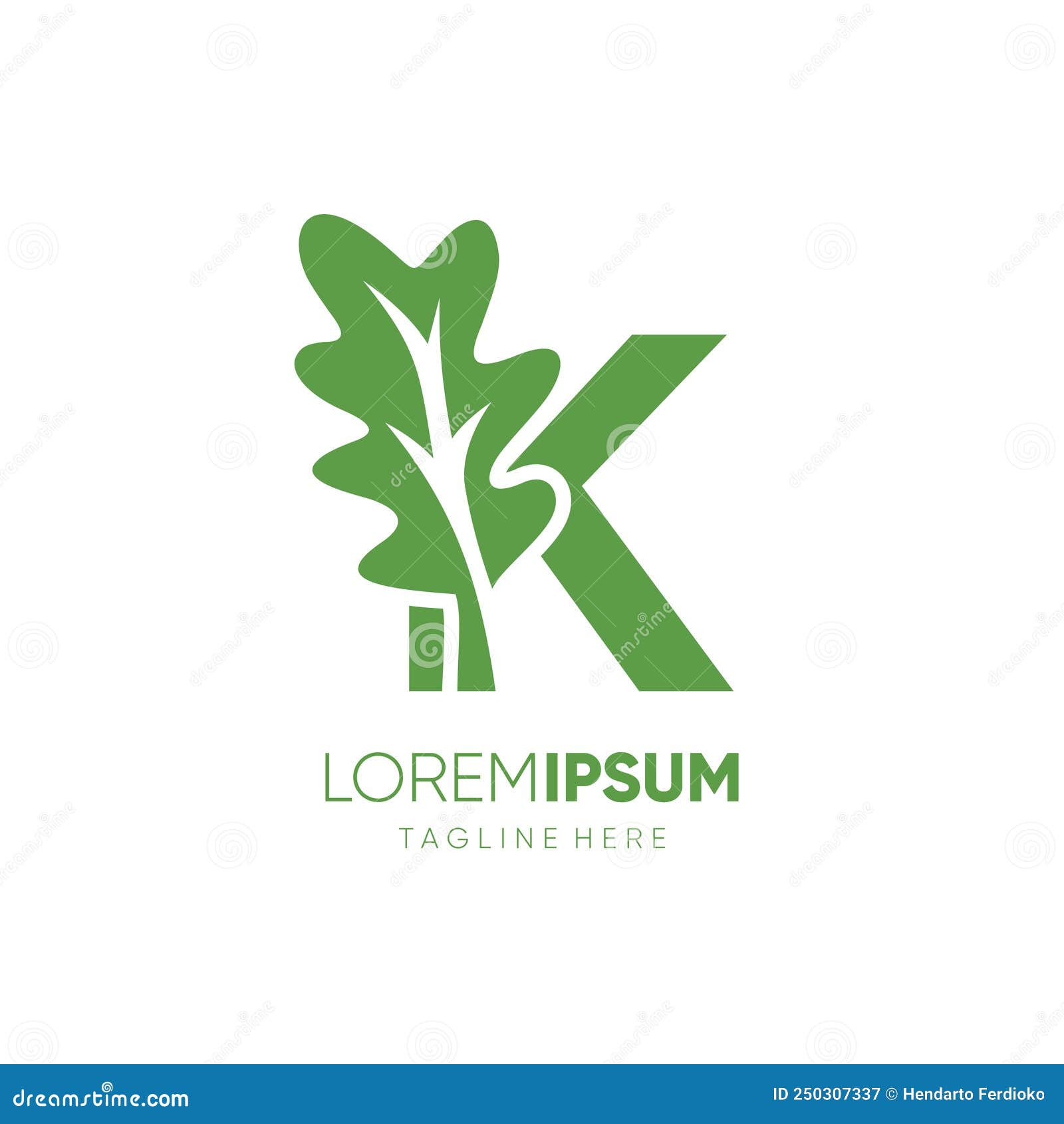 Letter K Oak Leaf Tree Logo Design Vector Icon Graphic Stock Vector ...