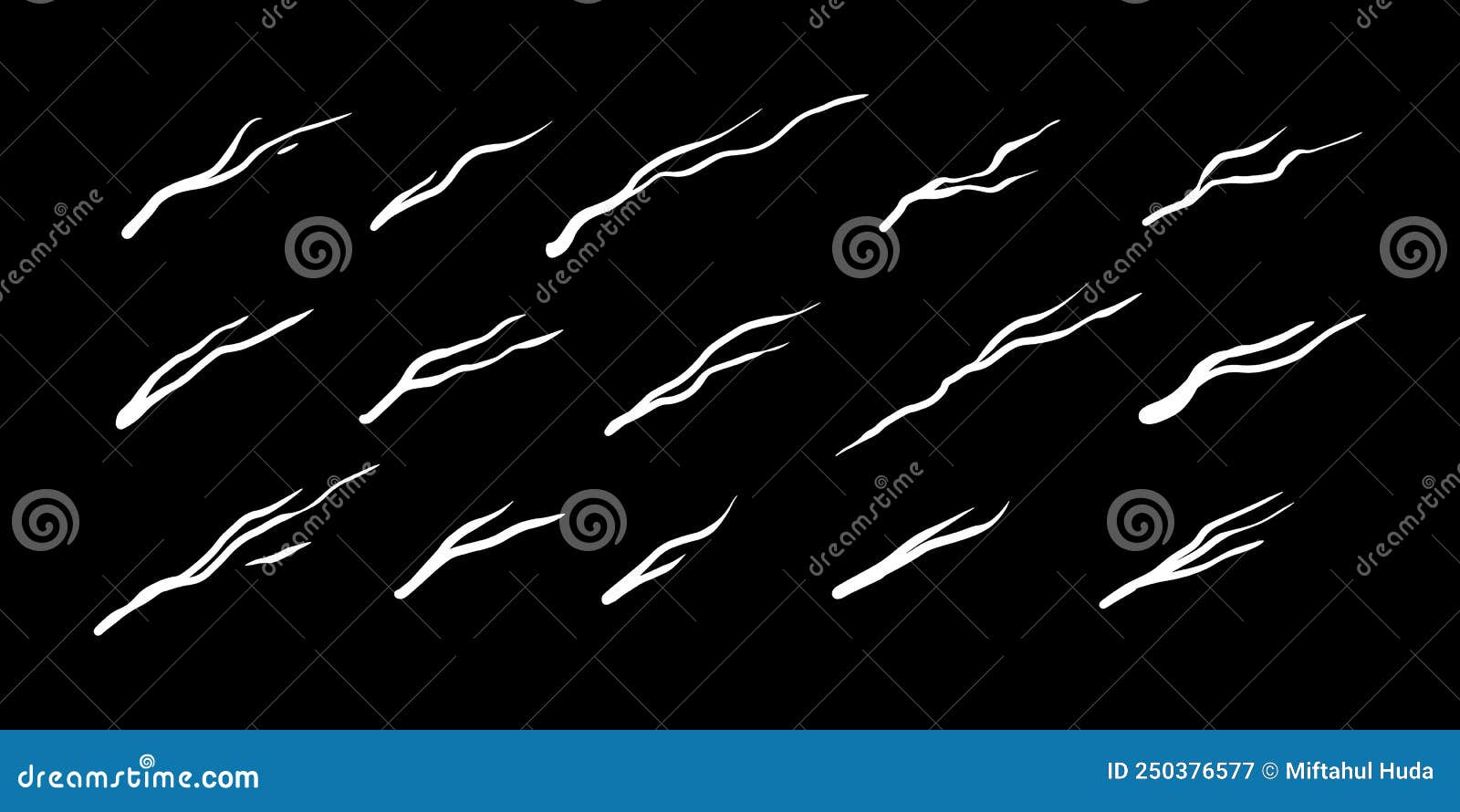 Set of White Lightning in Vector Illustration Design Stock Vector ...