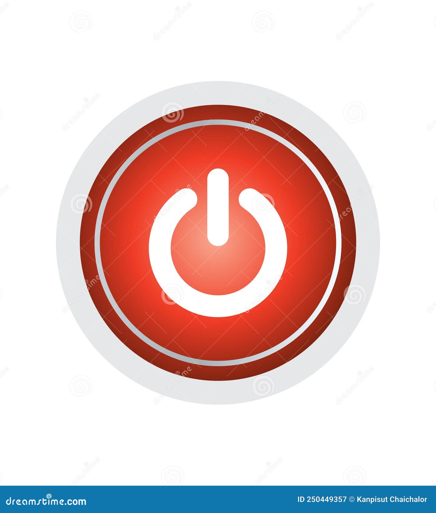 Power Button Symbol. Icon Push-button Power Stock Illustration ...