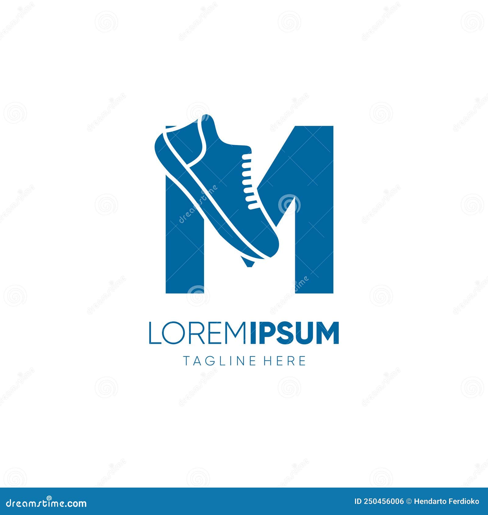 Letter Initial M Shoes Logo Design Vector Icon Graphic Stock Vector ...