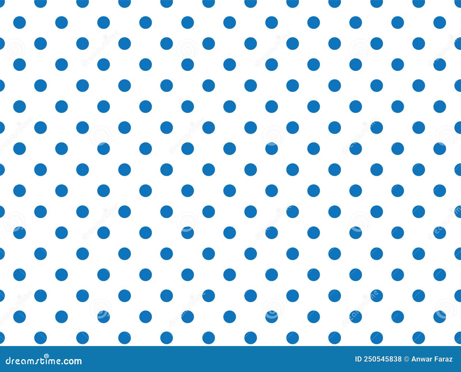 Light Blue Polka Dots Pattern Design Stock Illustration - Illustration ...