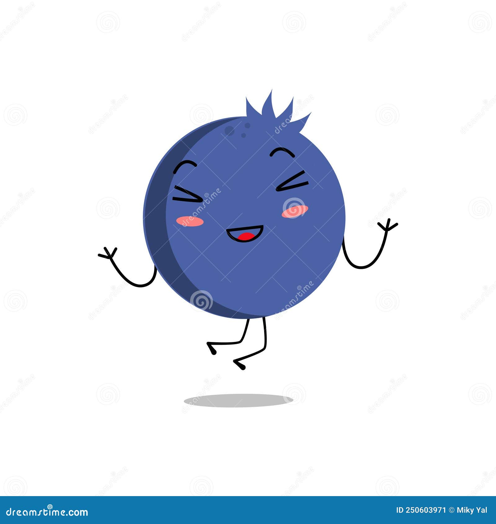 Smiling Blueberry Cartoon Face Royalty-Free Stock Photography ...
