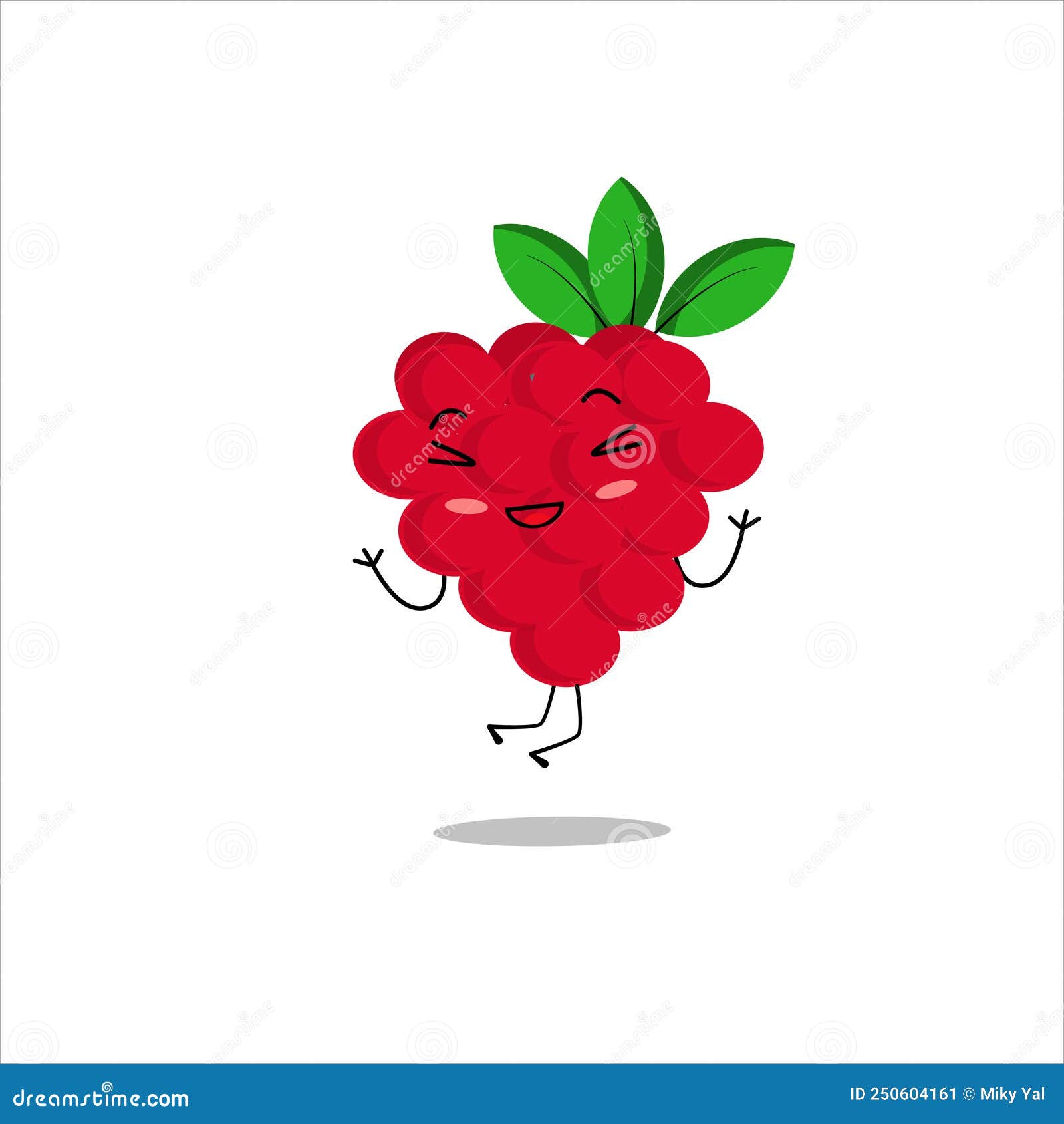 Rasperry Icon Character. Illustration Vector Graphic of Raspberry ...