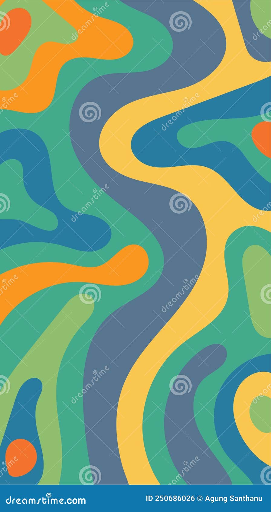 Abstract Curvy Blobs Shapes Composition for Background or Wallpaper ...