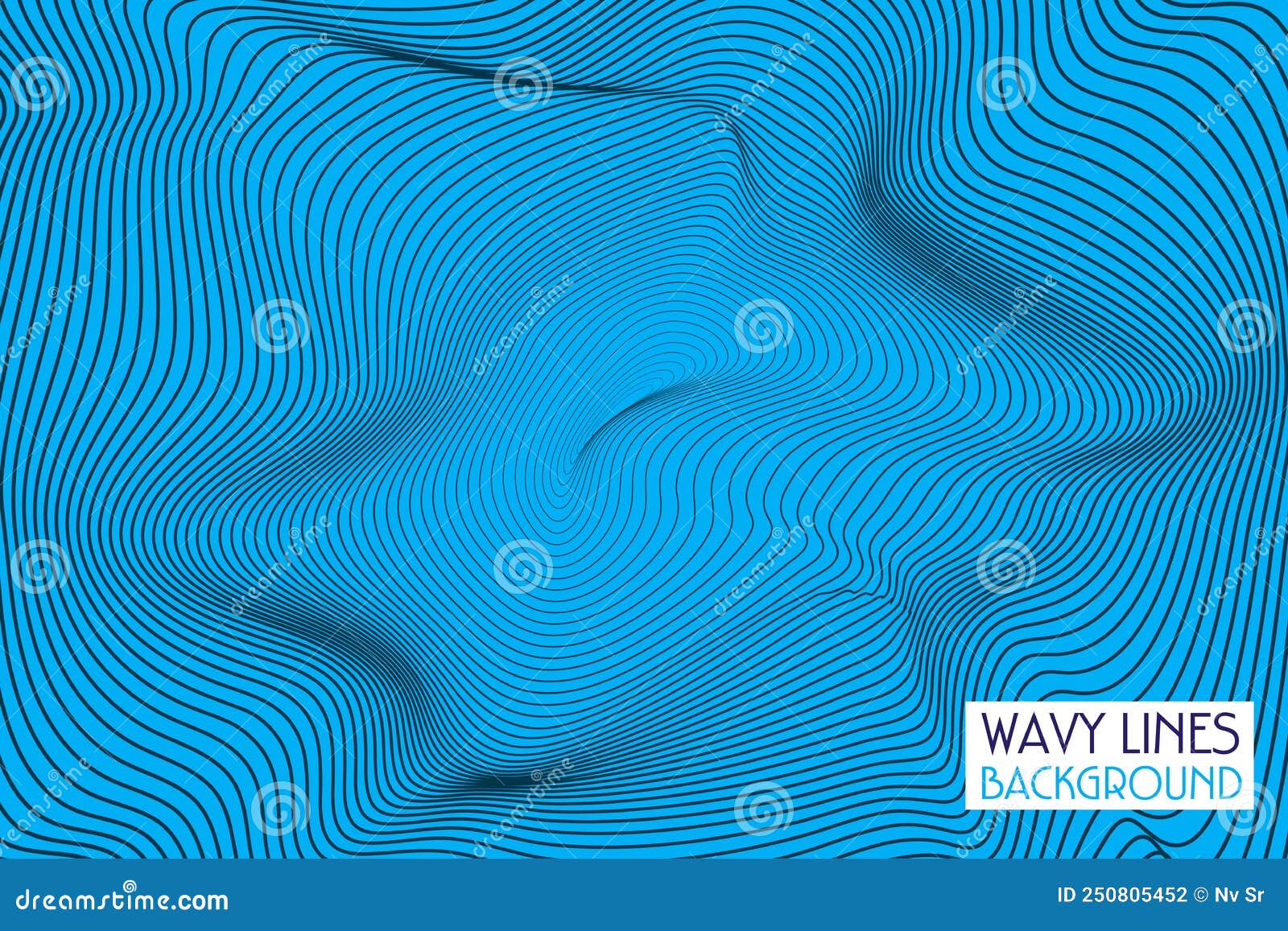 Modern Wavy, Warped Lines Background Stock Vector - Illustration of ...