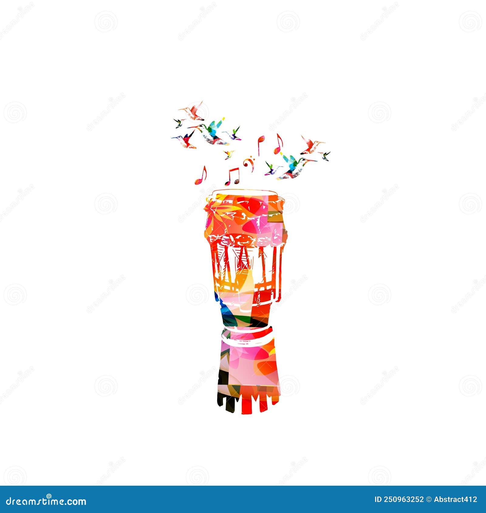 Atabaque Musical Instrument Icon Cartoon | CartoonDealer.com #88449025