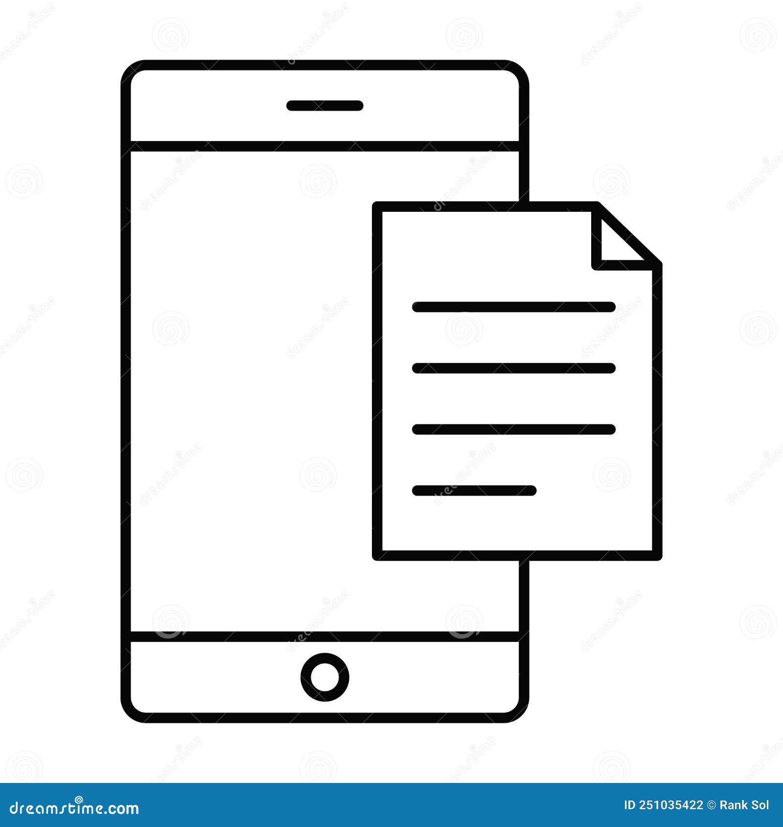 Mobile Note Which Can Easily Modify or Edit Stock Vector - Illustration ...