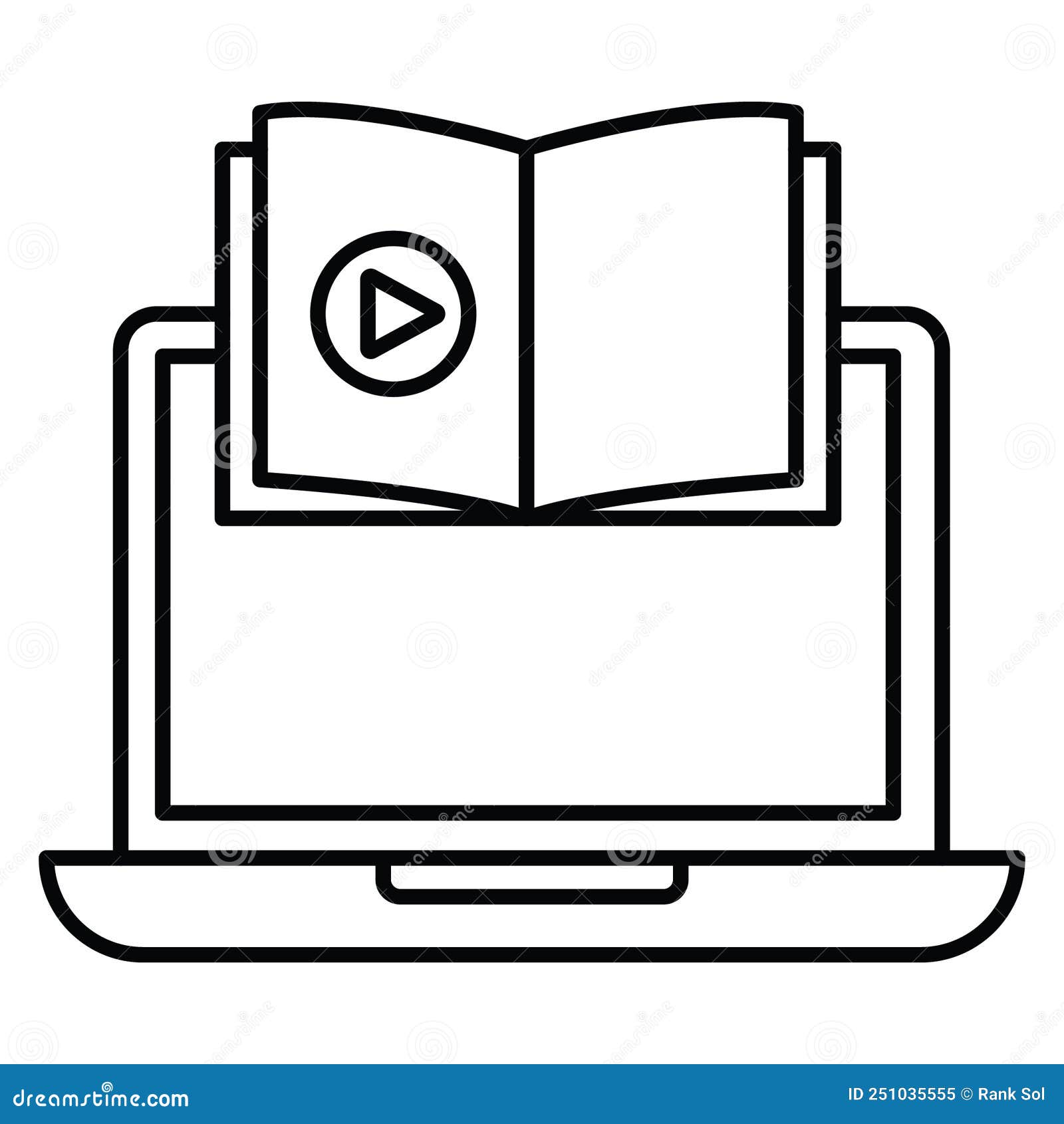 Video Book Vector Icon Which Can Easily Modify or Edit Stock Vector ...