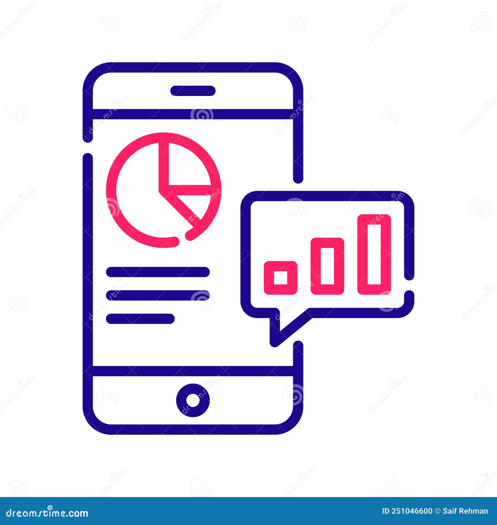 Statistics Report Vector 2 Colour Icon Design Illustration. Stock ...