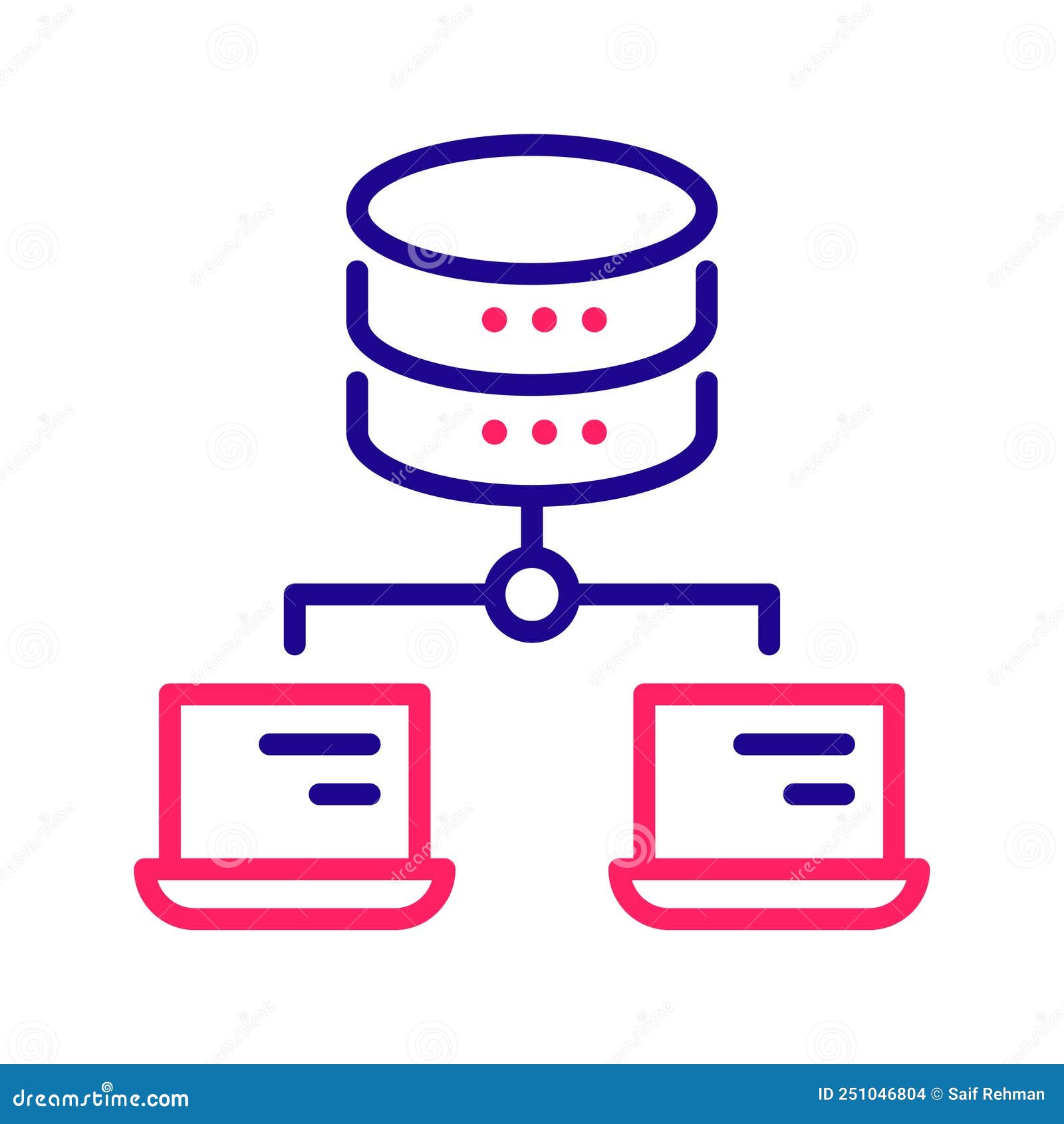 Dataset Vector 2 Colour Icon Design Illustration. Stock Vector ...