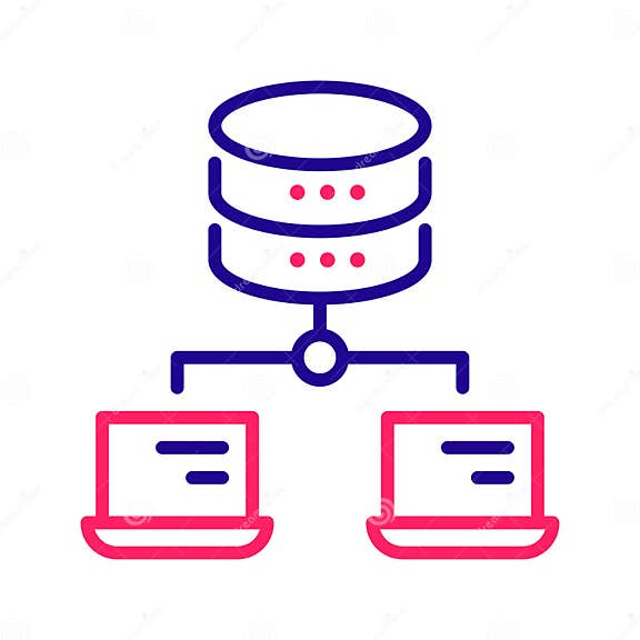 Dataset Vector 2 Colour Icon Design Illustration. Stock Vector ...