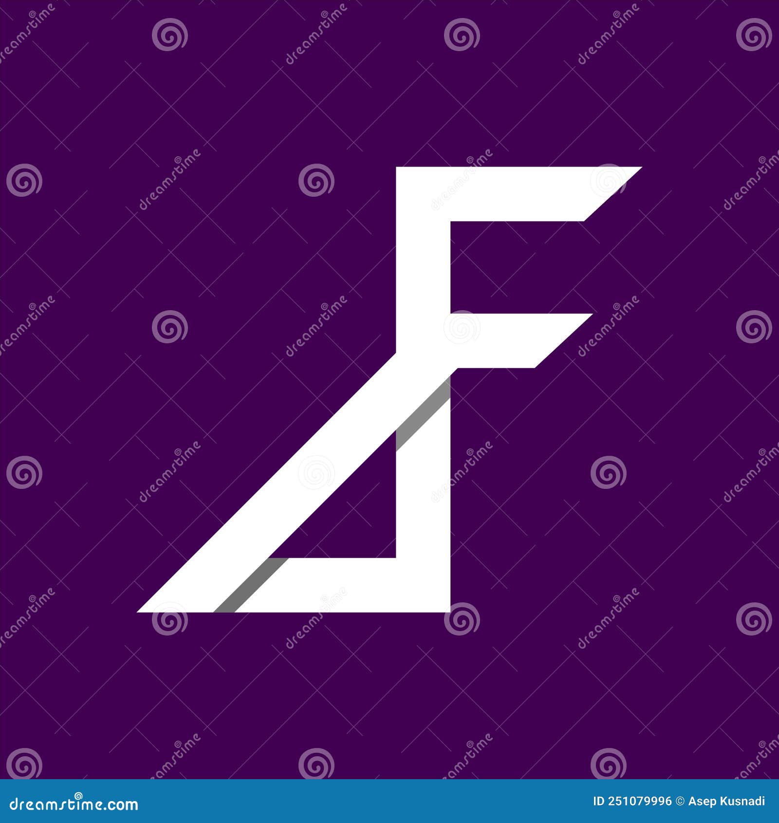 Simple Letter F Abstract Logo Stock Vector - Illustration of vector ...