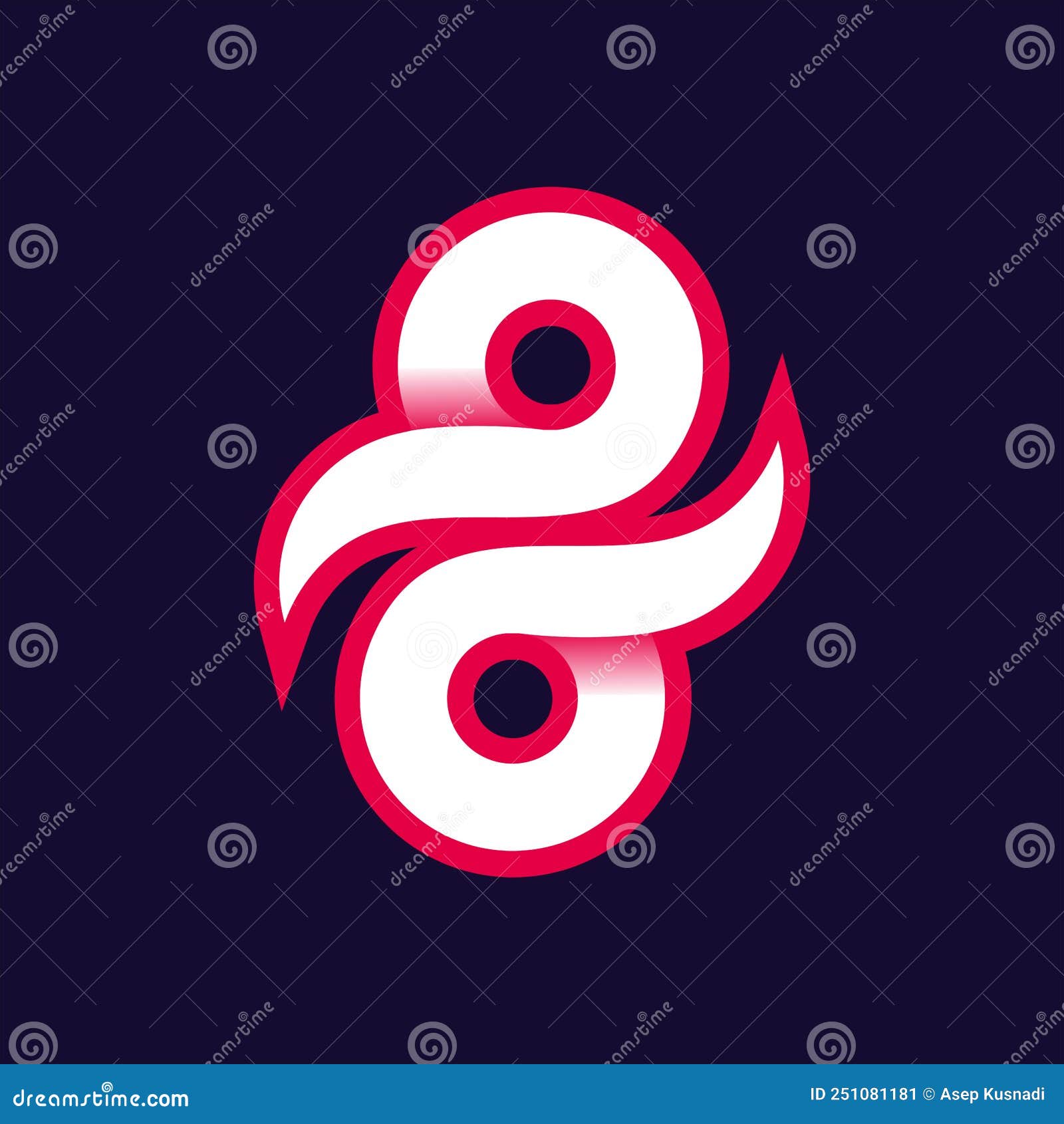 Very Unique and Creative Letter S Abstract Logo Design Stock Vector ...