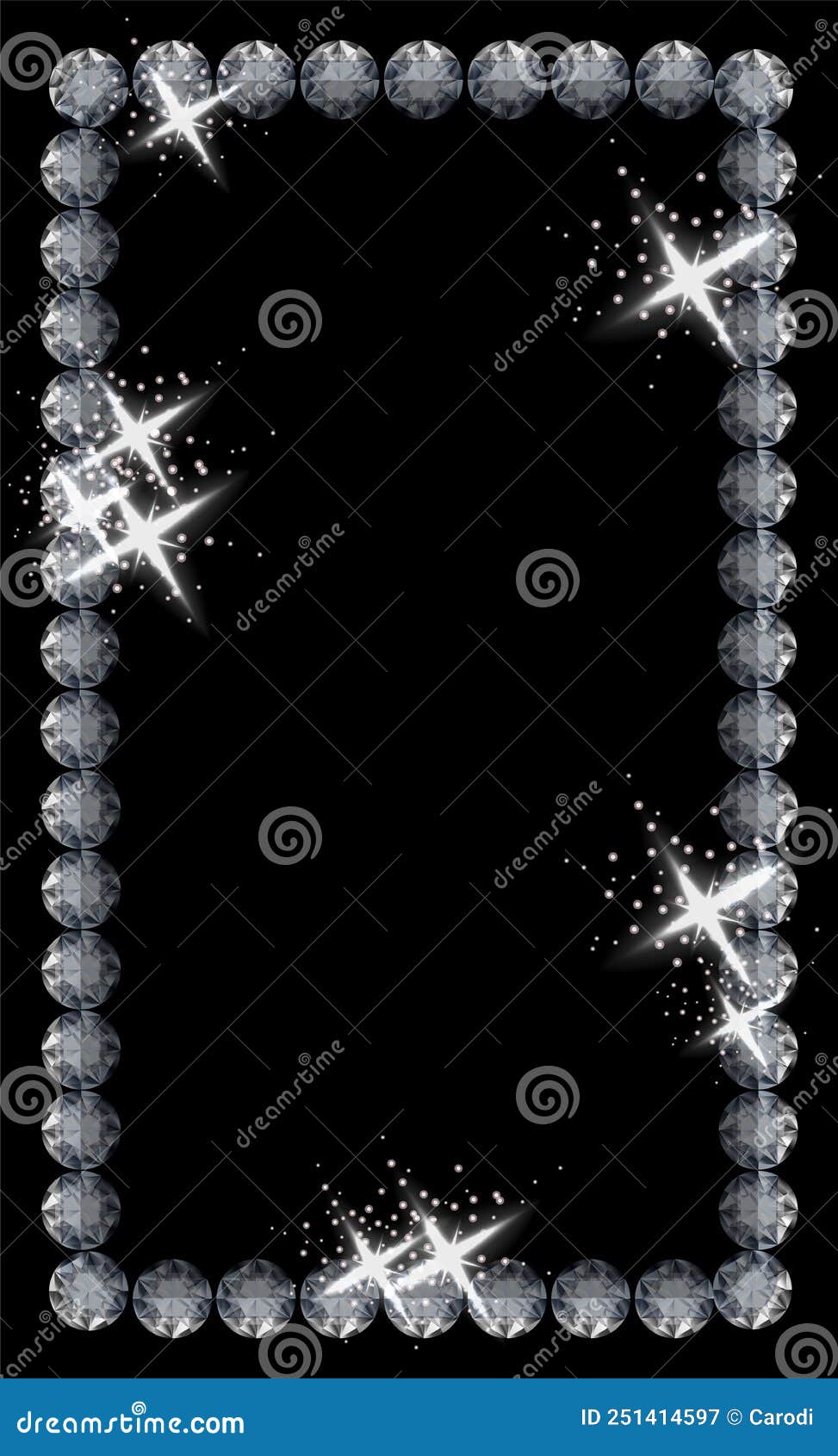 Diamond Frame Banner, Vector Stock Vector - Illustration of invitation ...