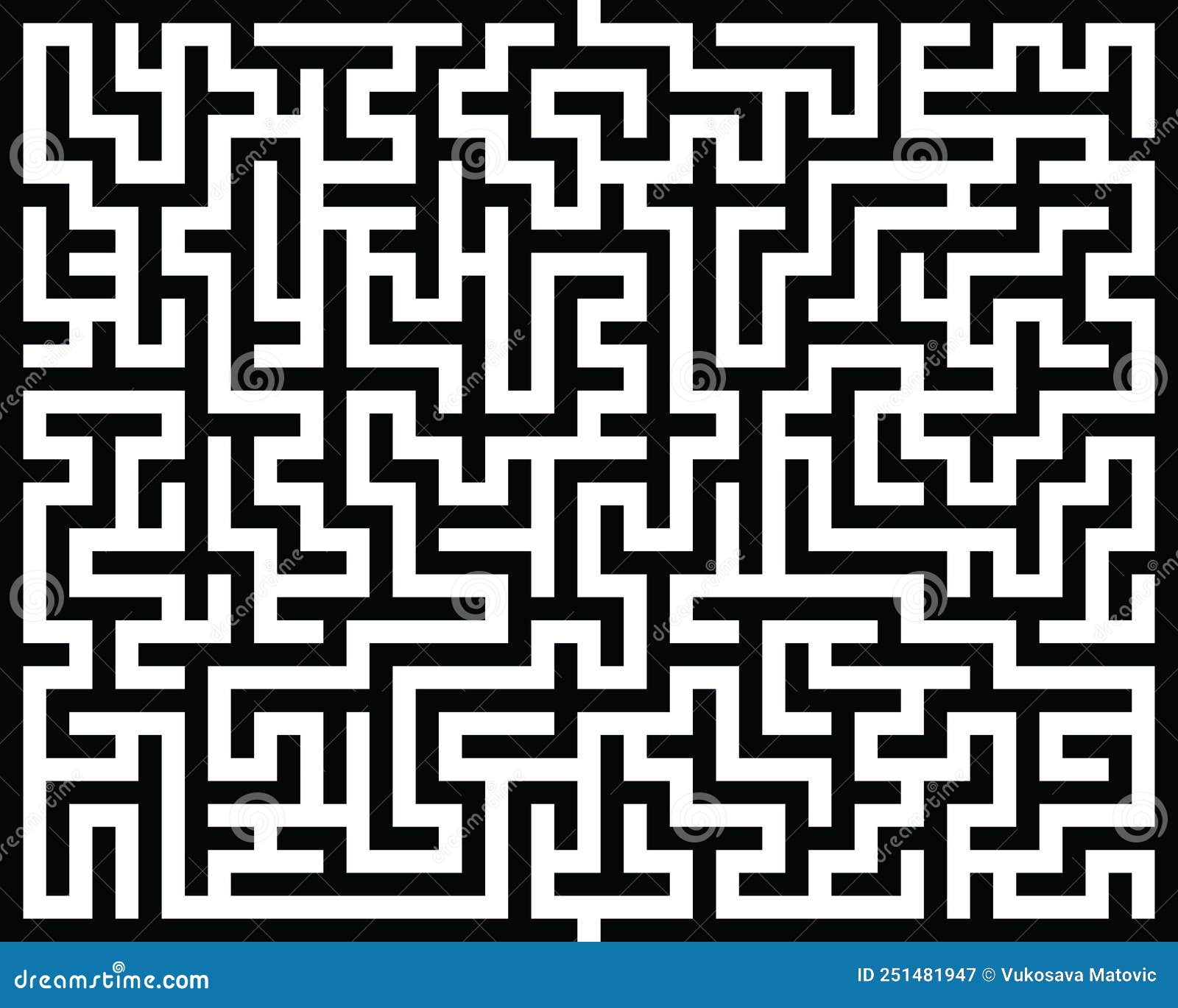 Illustration of Big Black Maze Stock Illustration - Illustration of ...