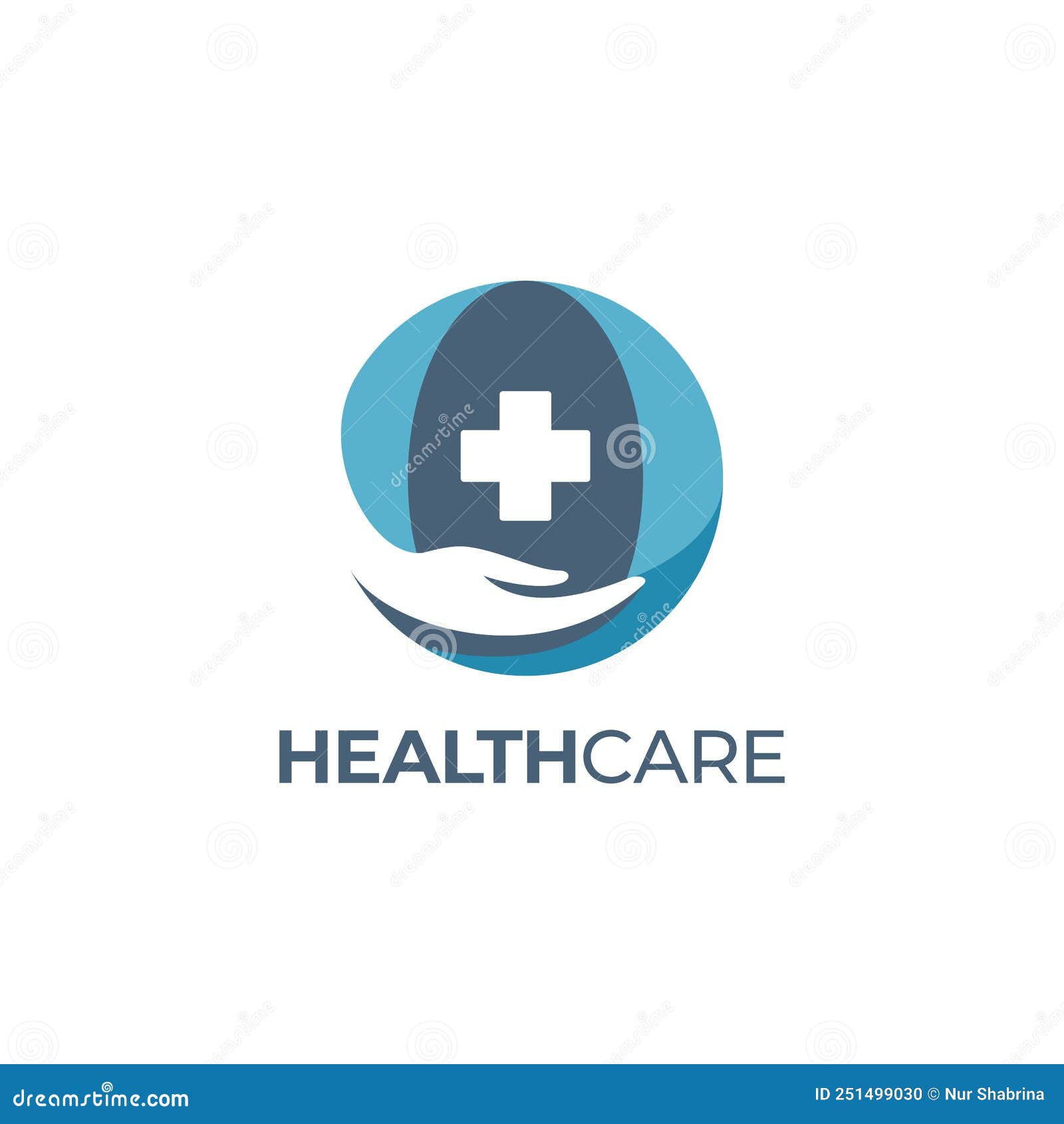 Elegant Health Care Medical Logo with Hand Icon Premium Minimal Emblem ...