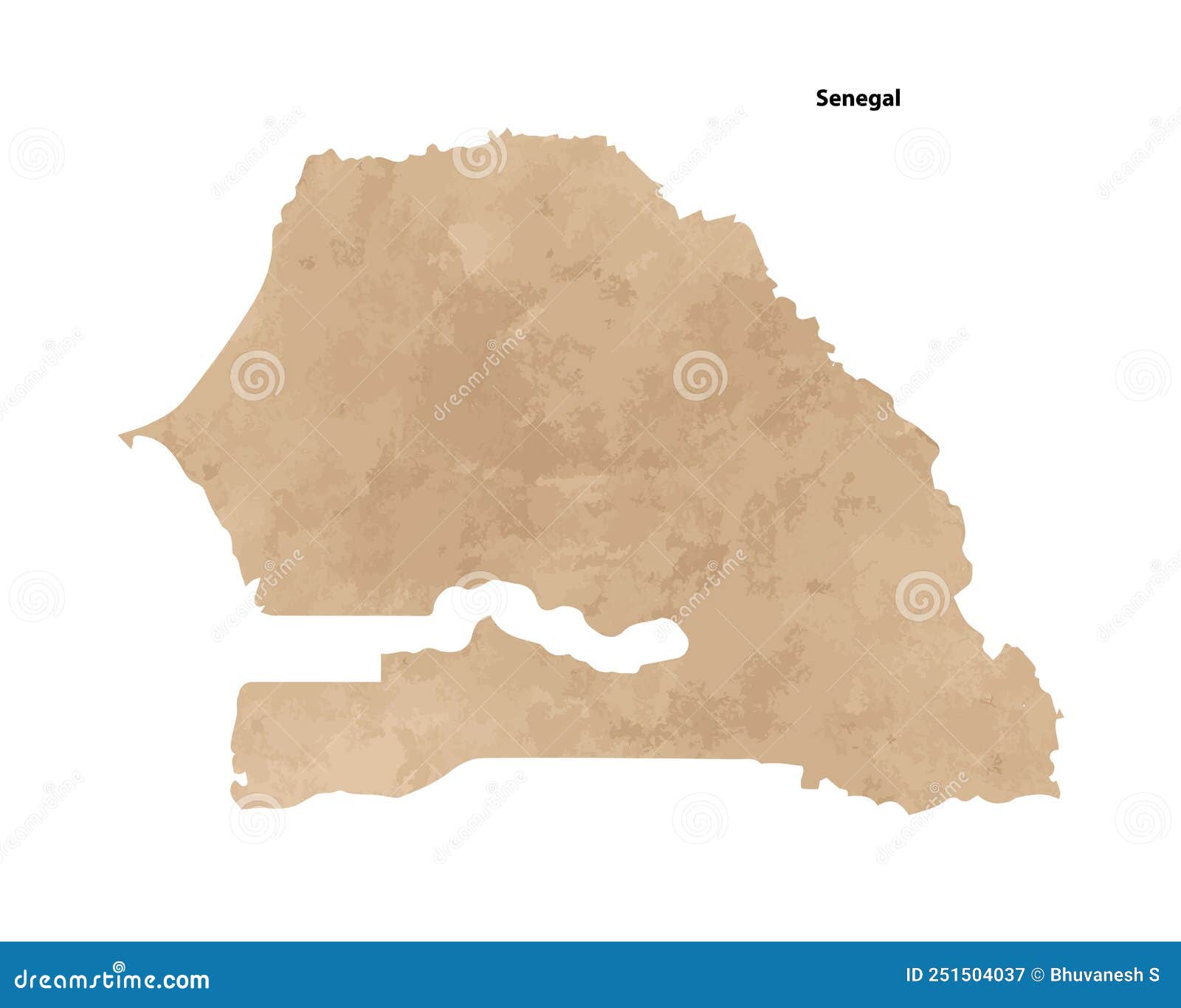 Senegal Country Design Template Flat Cartoon Style Vector Illustration ...