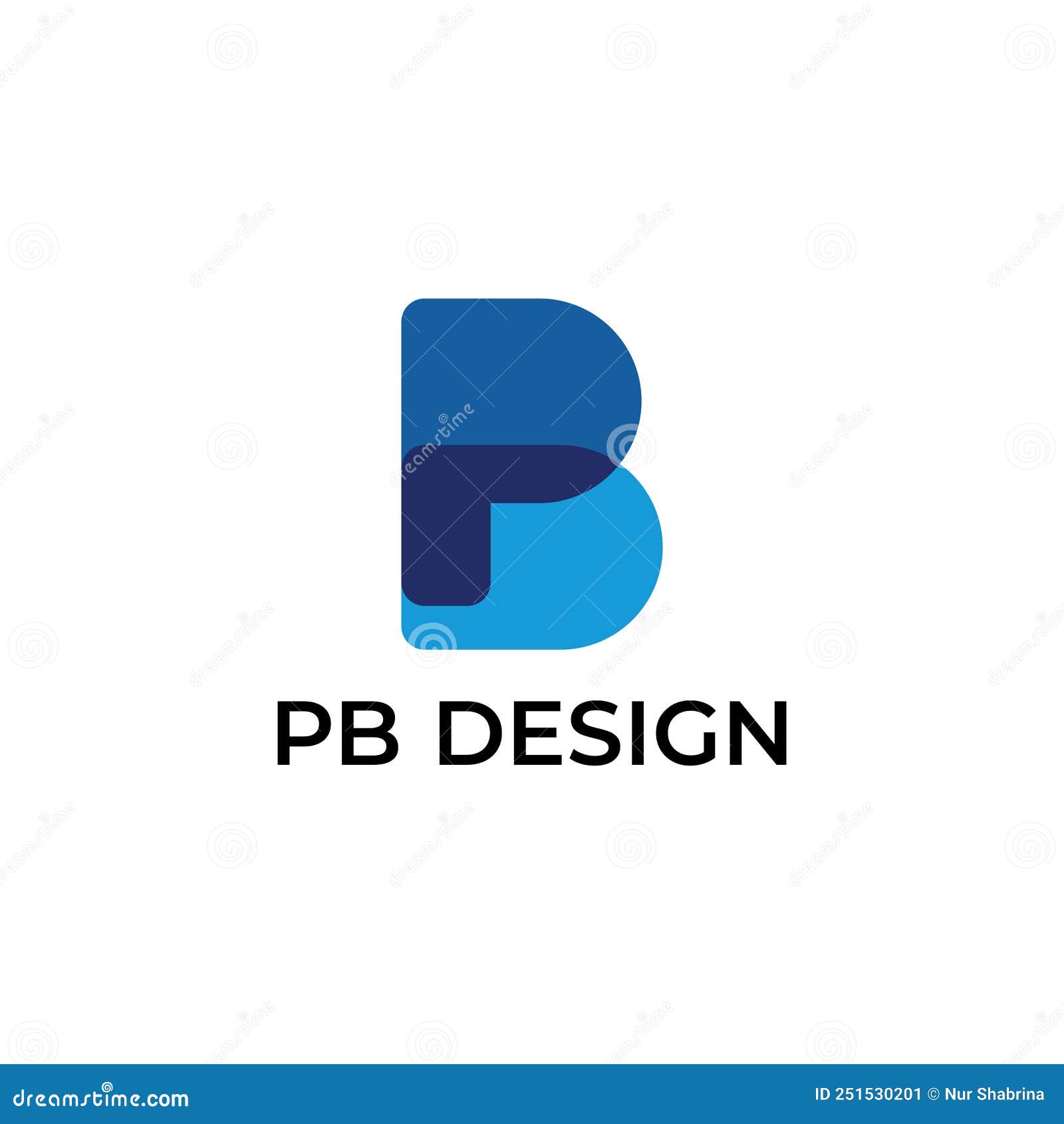 PB Combination Modern Logotype Bold Concept Design Inspiration Stock ...