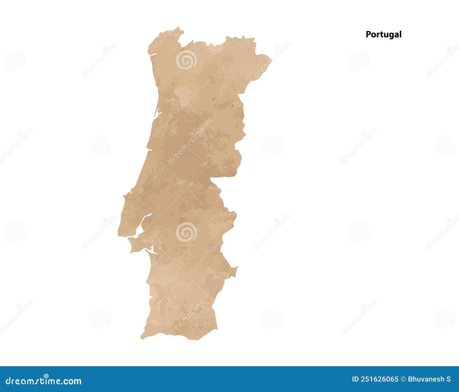 Portugal Country Detailed Editable Map Cartoon Vector | CartoonDealer ...