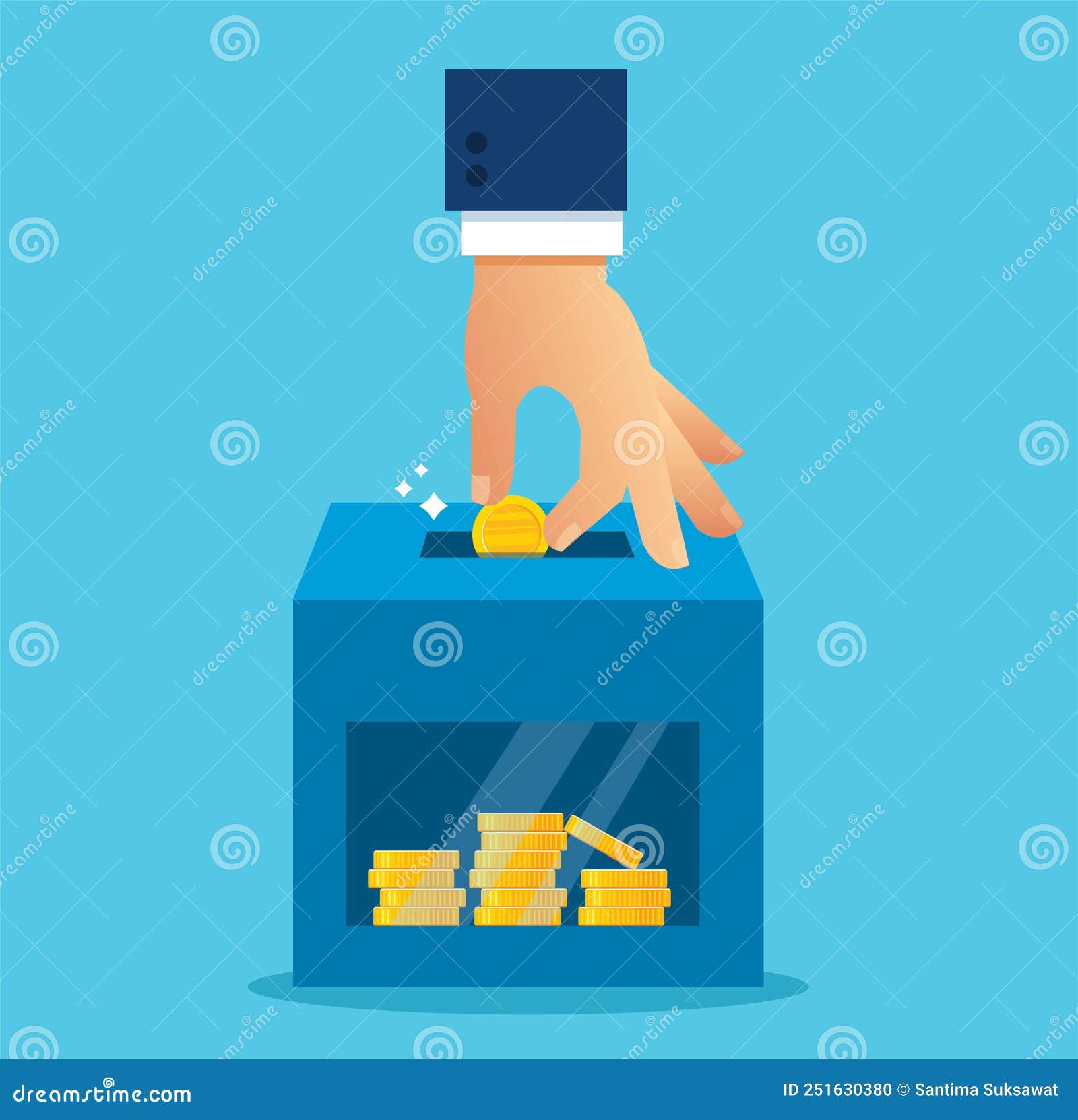 Donations Box Vector Concept | CartoonDealer.com #73342962