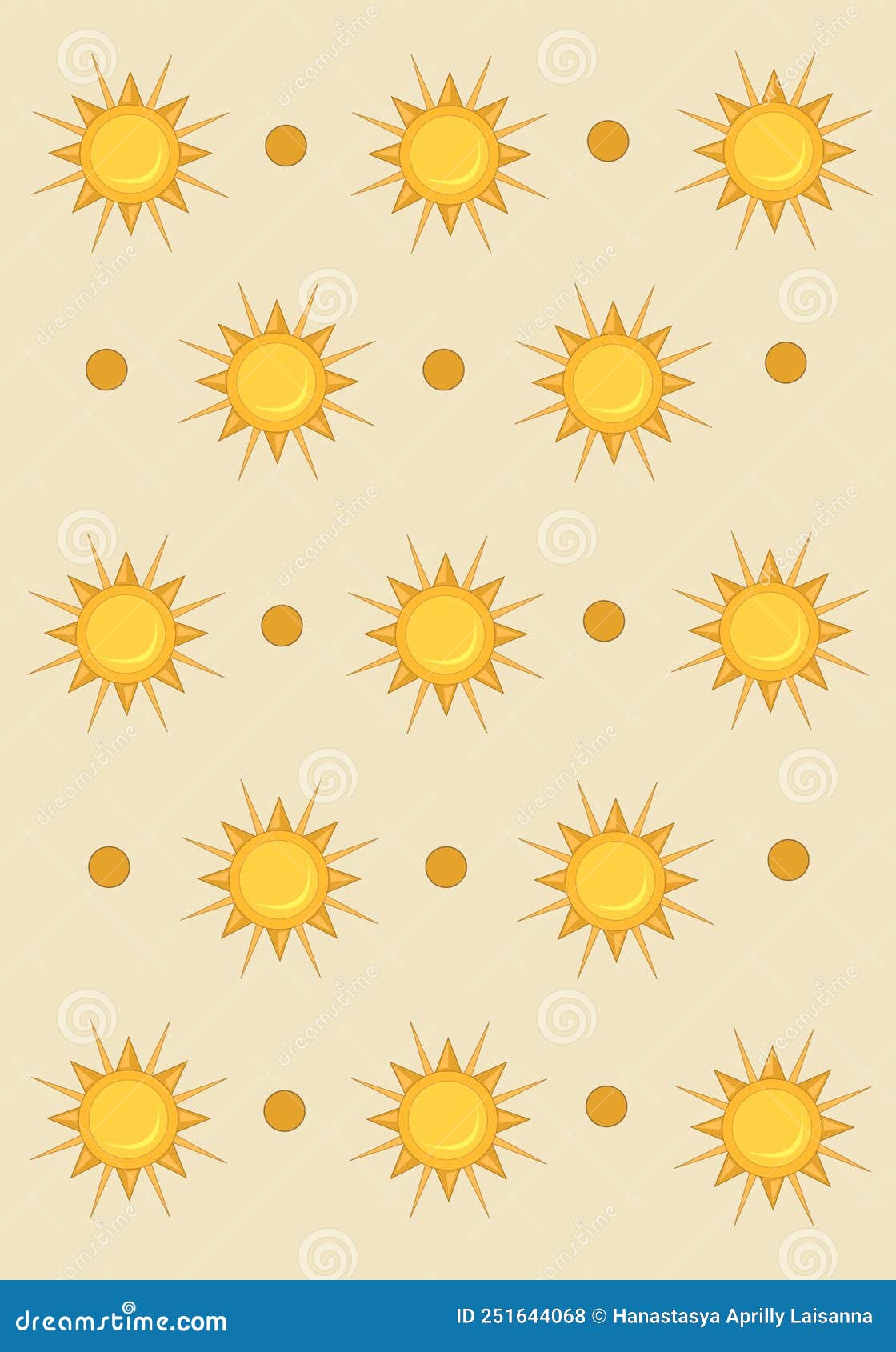 Shining Bright Aesthetic Sun Wallpaper Stock Vector - Illustration of ...