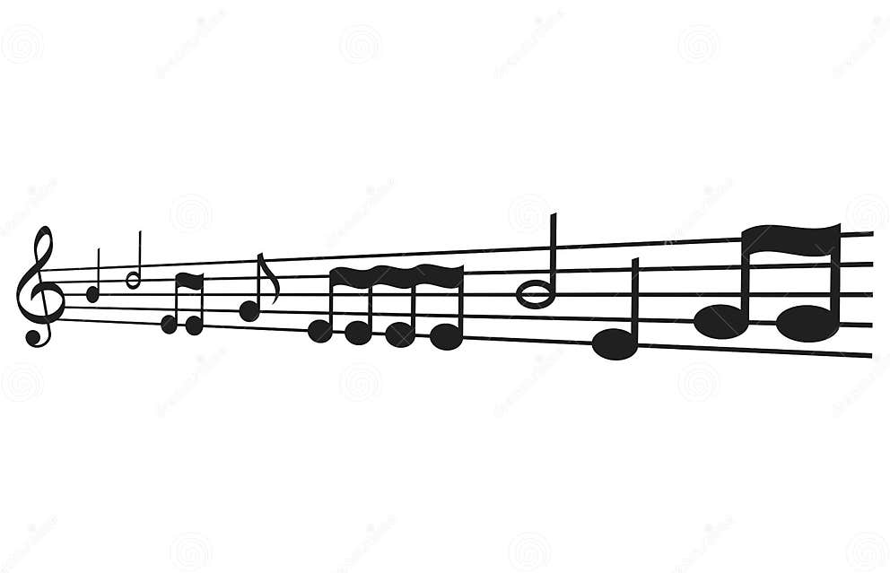 Music Note Melody Symbol stock vector. Illustration of tune - 251680248