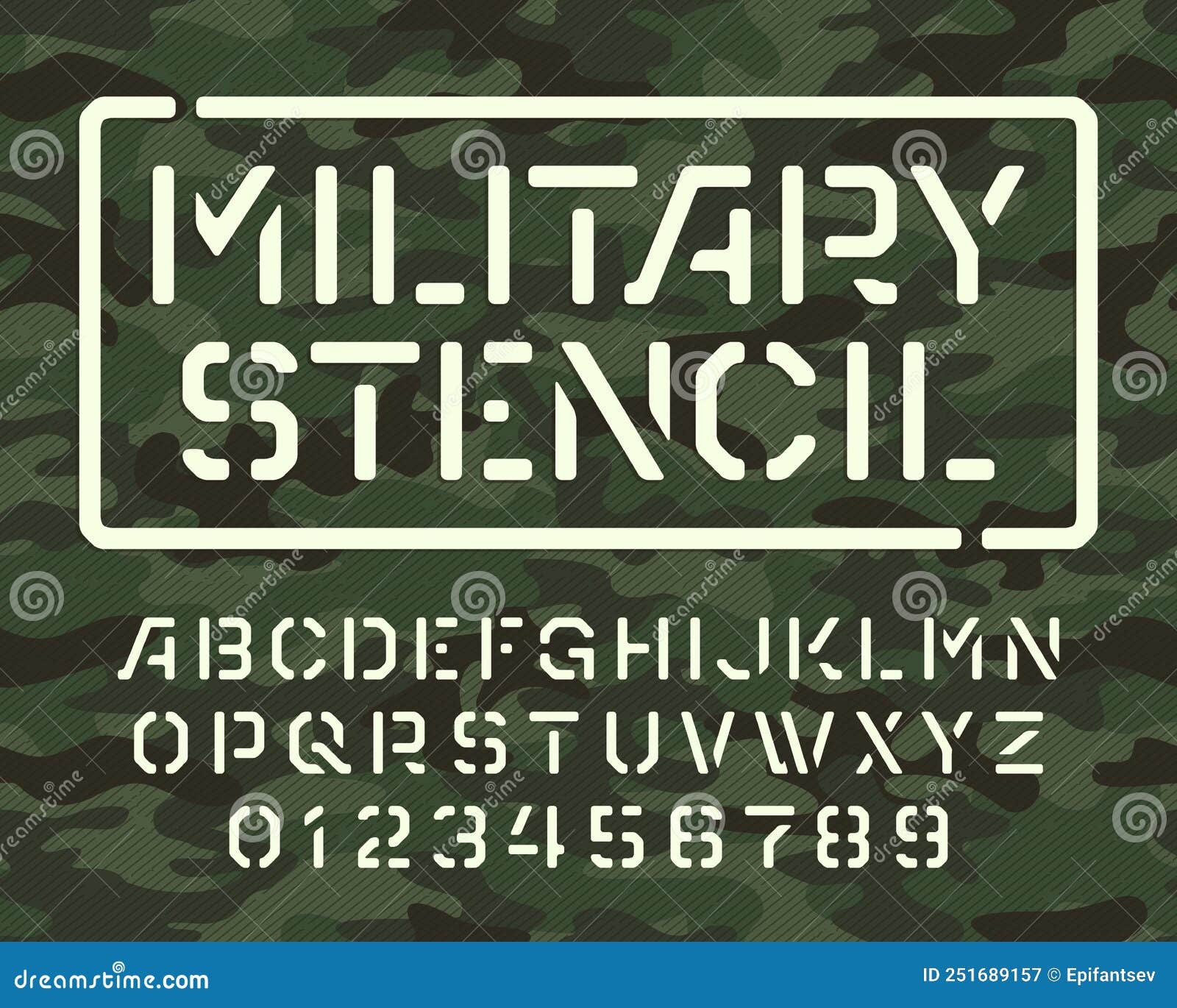 Military Stencil Letters