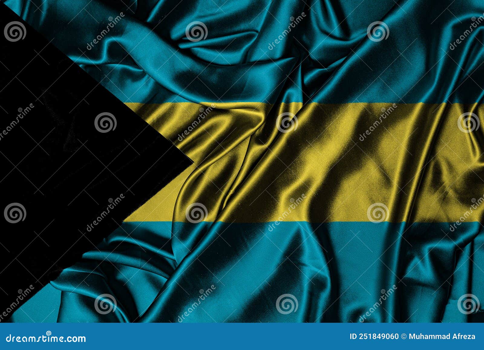 Bahamas Flag Crumpled Cloth Effect Hd Stock Photo - Image of color ...