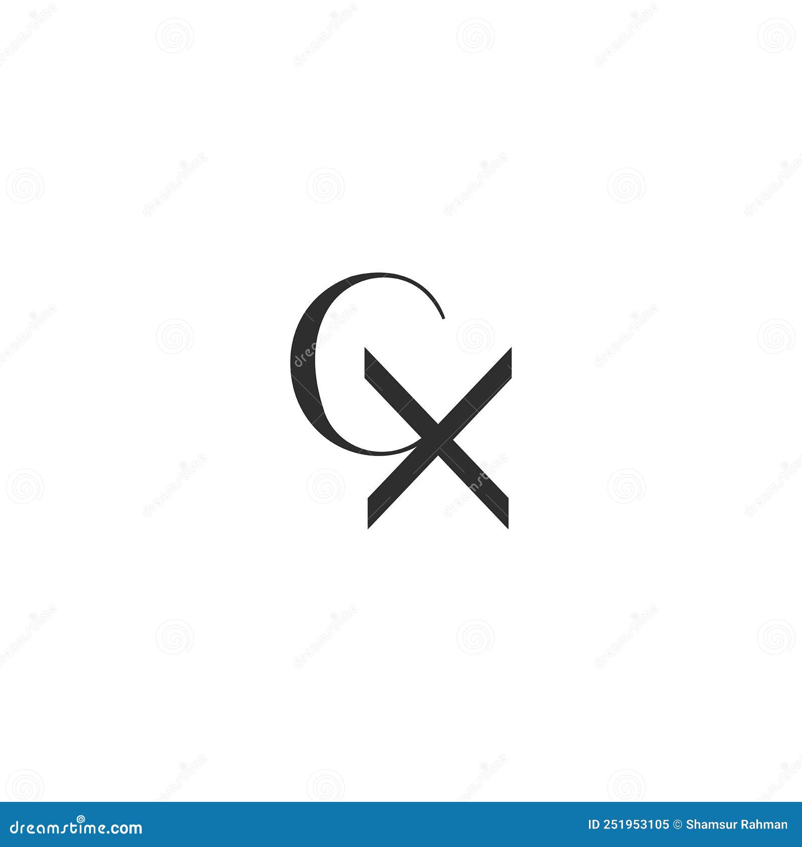 Alphabet Initials Logo CX, XC, C and X Stock Vector - Illustration of ...