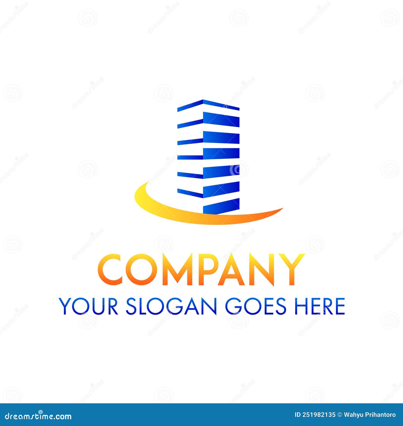 Business Company Brand Logo Building Tower Stock Vector - Illustration ...