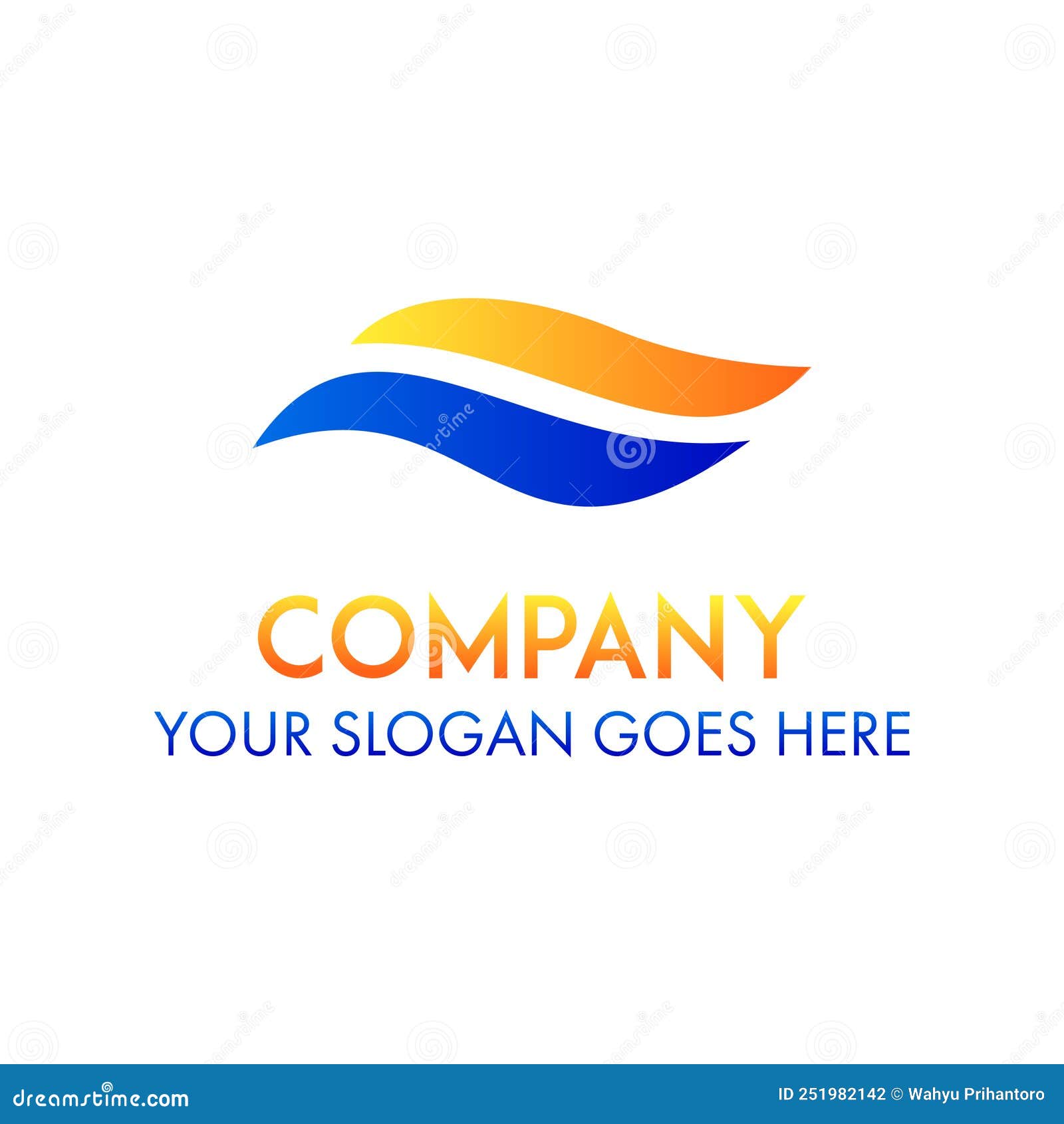 Abstract Wave Brand Logo Company Stock Vector - Illustration of modern ...