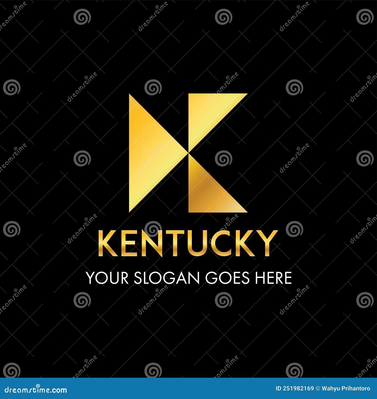 Letter K Triangle Shape Simple Logo Premium Stock Vector - Illustration ...