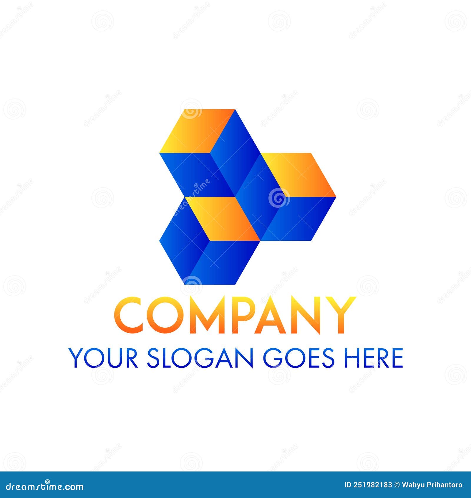 3 Cube Abstract Business Company Logo Stock Vector - Illustration of ...