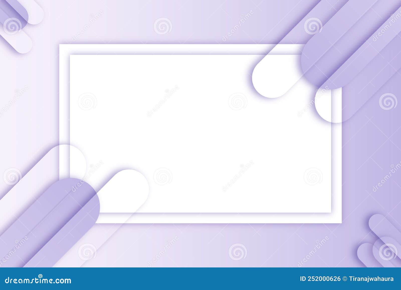 Simple and Elegant Frame with Soft Blue Color Design Stock Vector ...