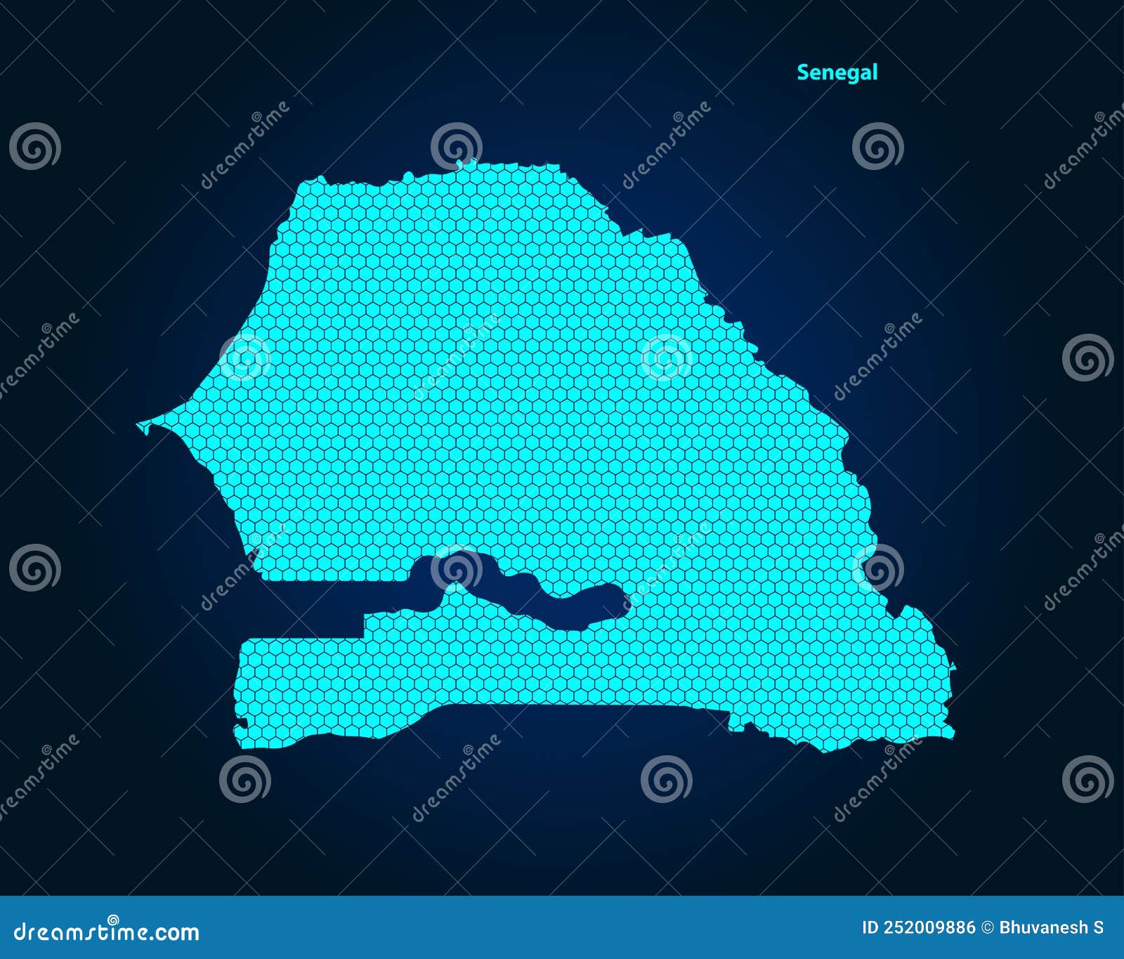 Senegal Country Design Template Flat Cartoon Style Vector Illustration ...