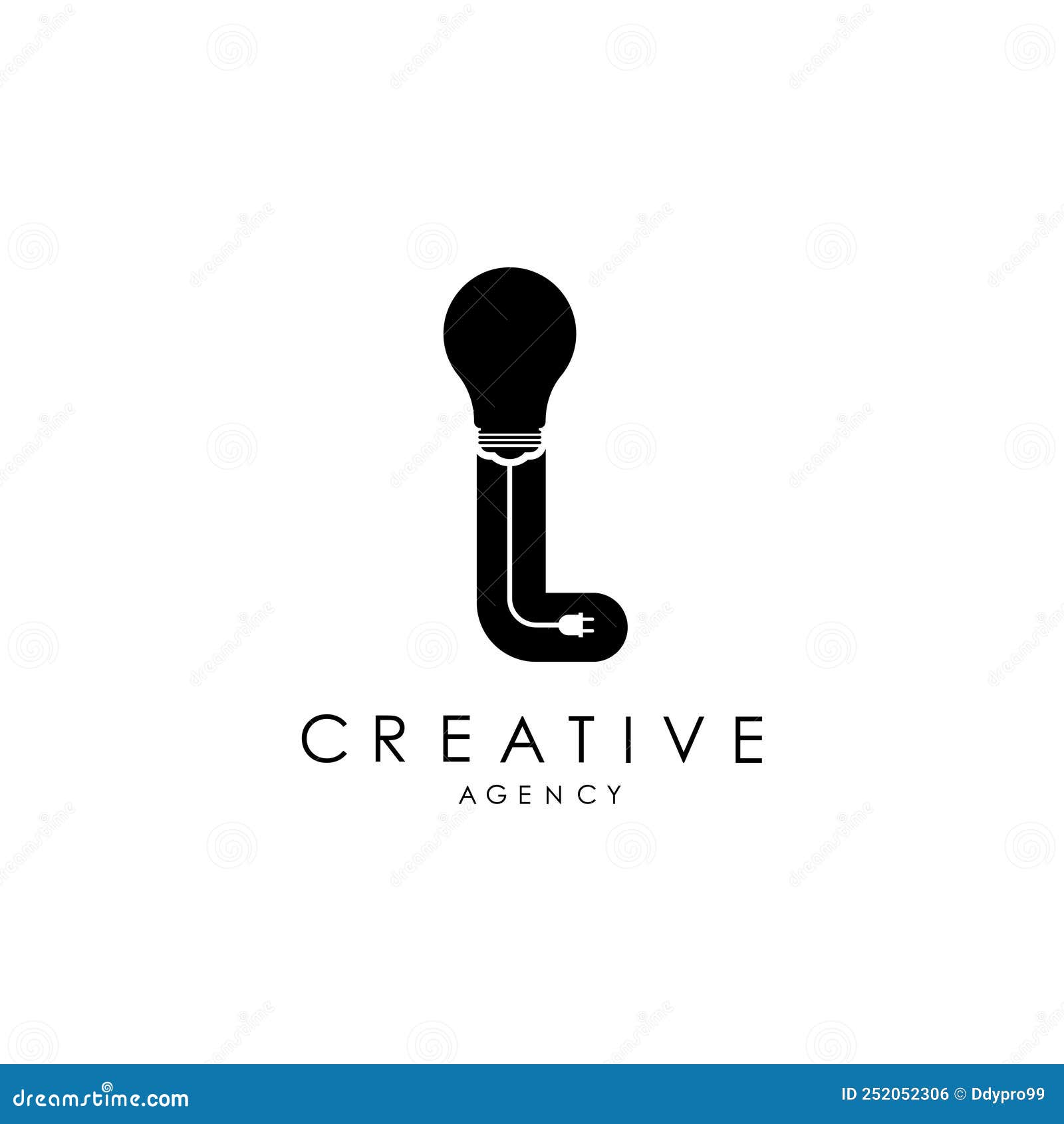 Creative Letter Logo Design with Letter L Icon Light Weight Logo with ...