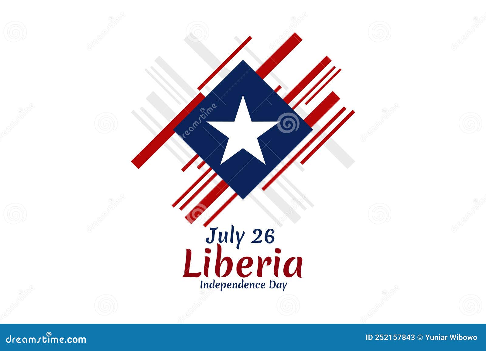 July 26, Independence Day of Liberia Vector Illustration. Stock Vector ...