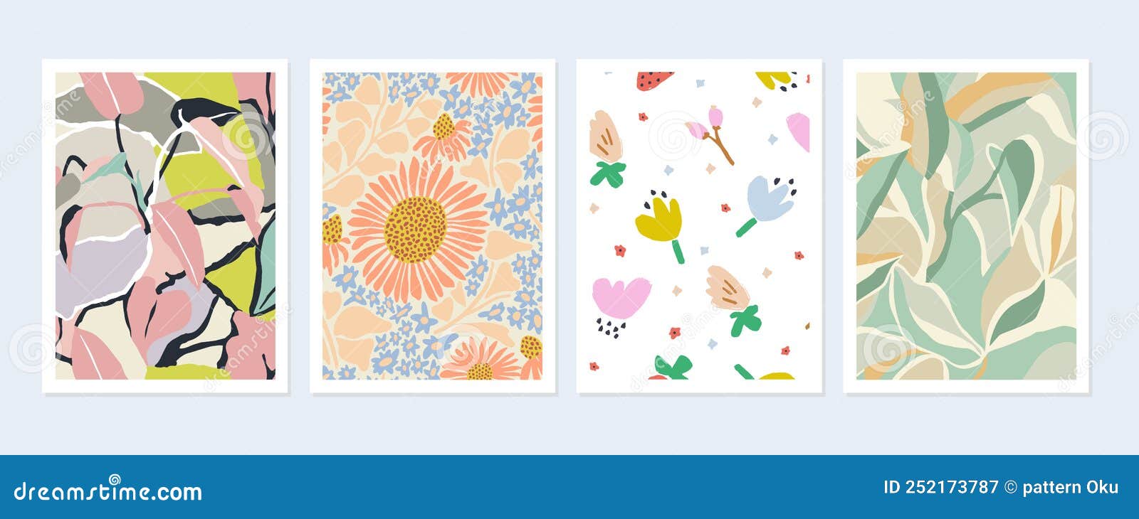 Vector 4 Designs Art Poster Illustration Digital Artwork Stock Vector ...