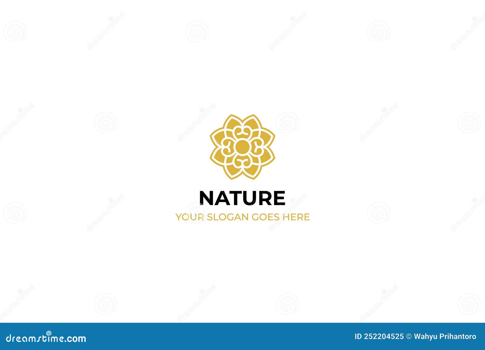 Logo Template Nature Gold Color Symbol Luxury Elegant Beauty Fashion ...