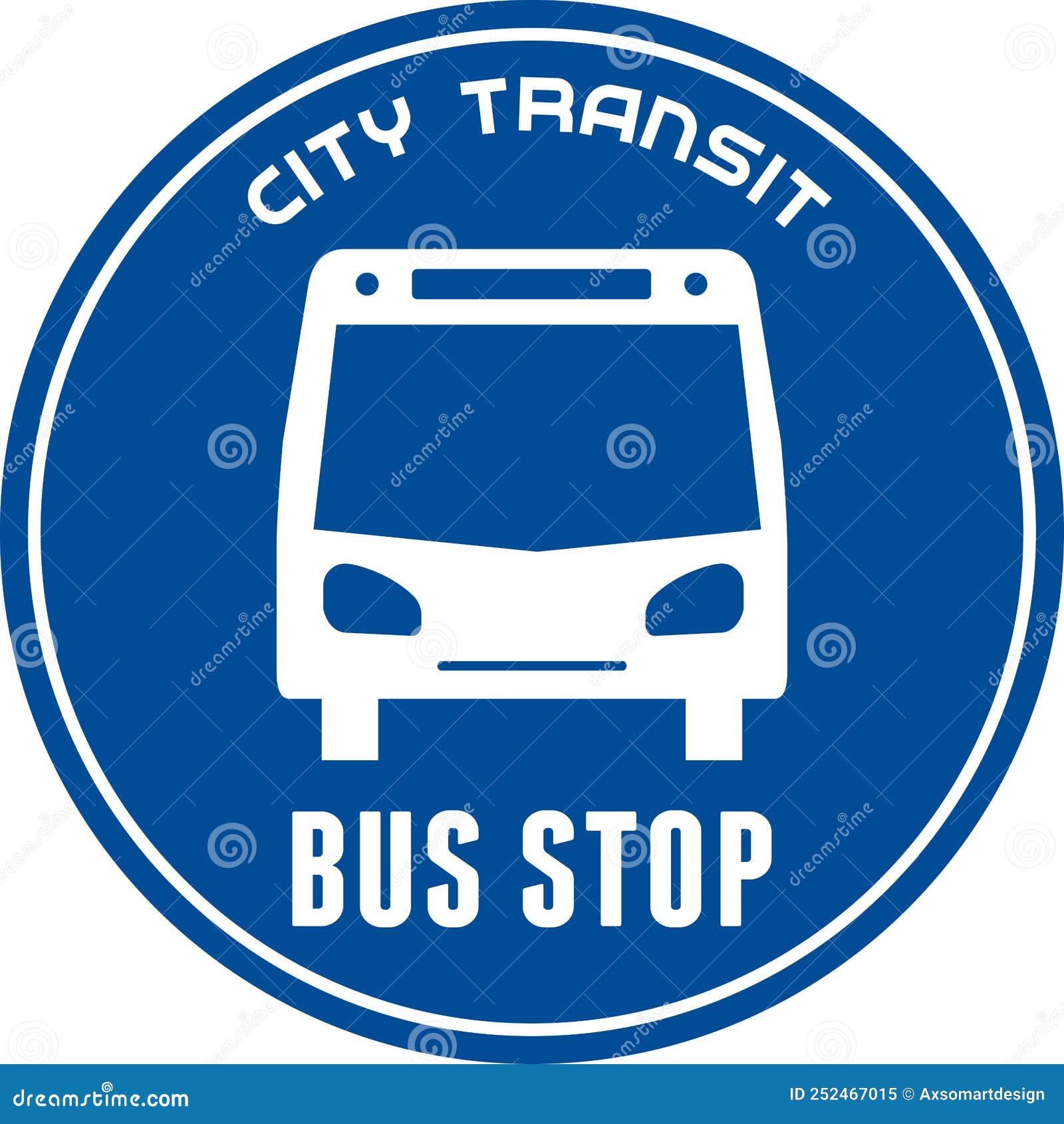 Bus Stop Sign for Public Transit | Bus Route Markers | City Signage for ...