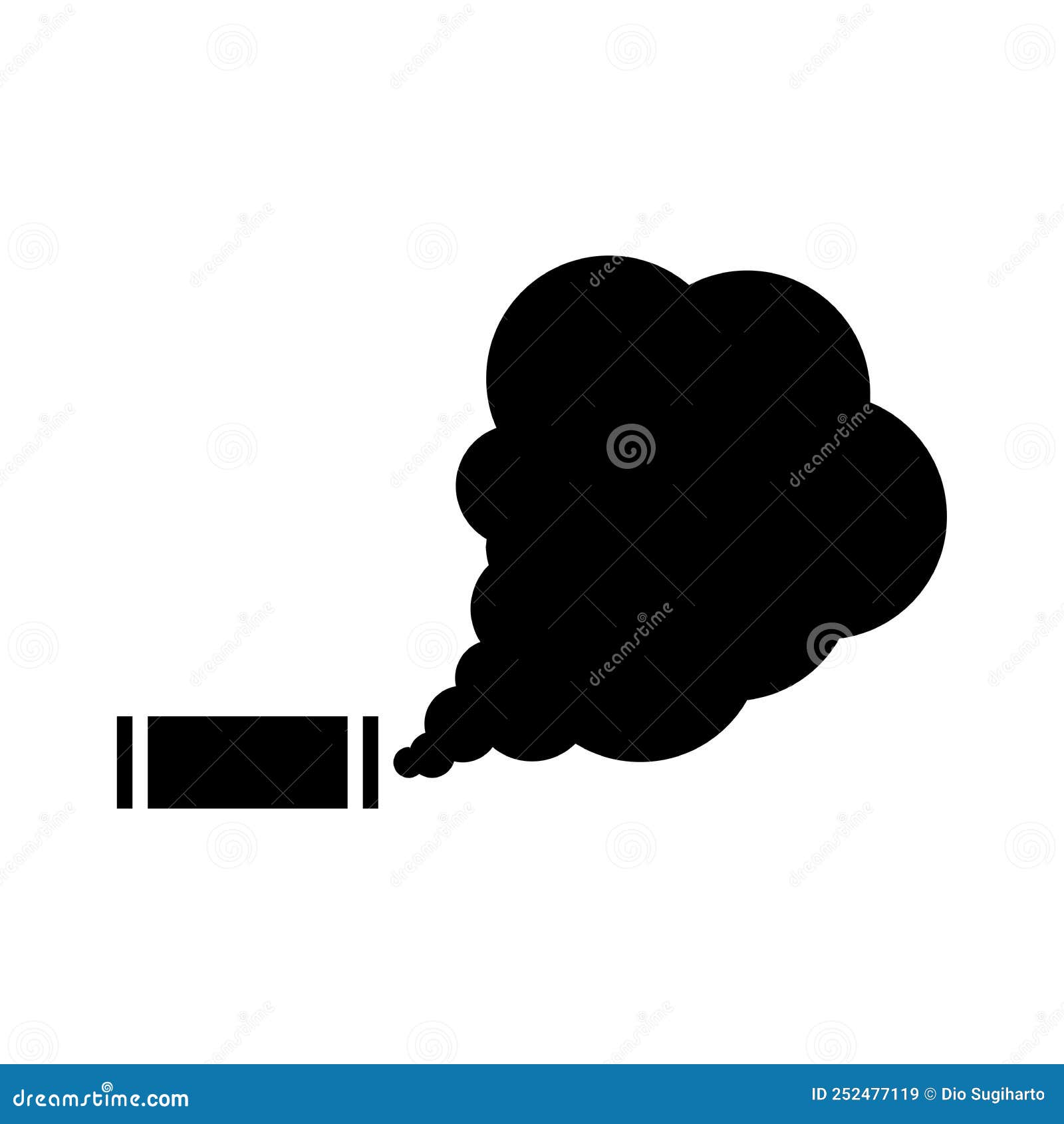 Tear Gas Icon, Full Black. Suitable for Website Stock Vector ...