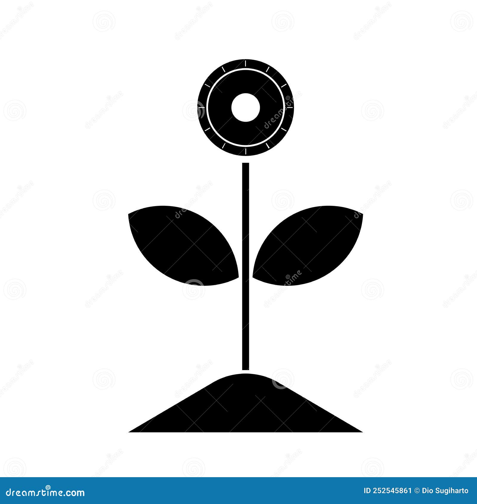 Investment Tree Icon, Full Black. Suitable for Website Stock Vector ...