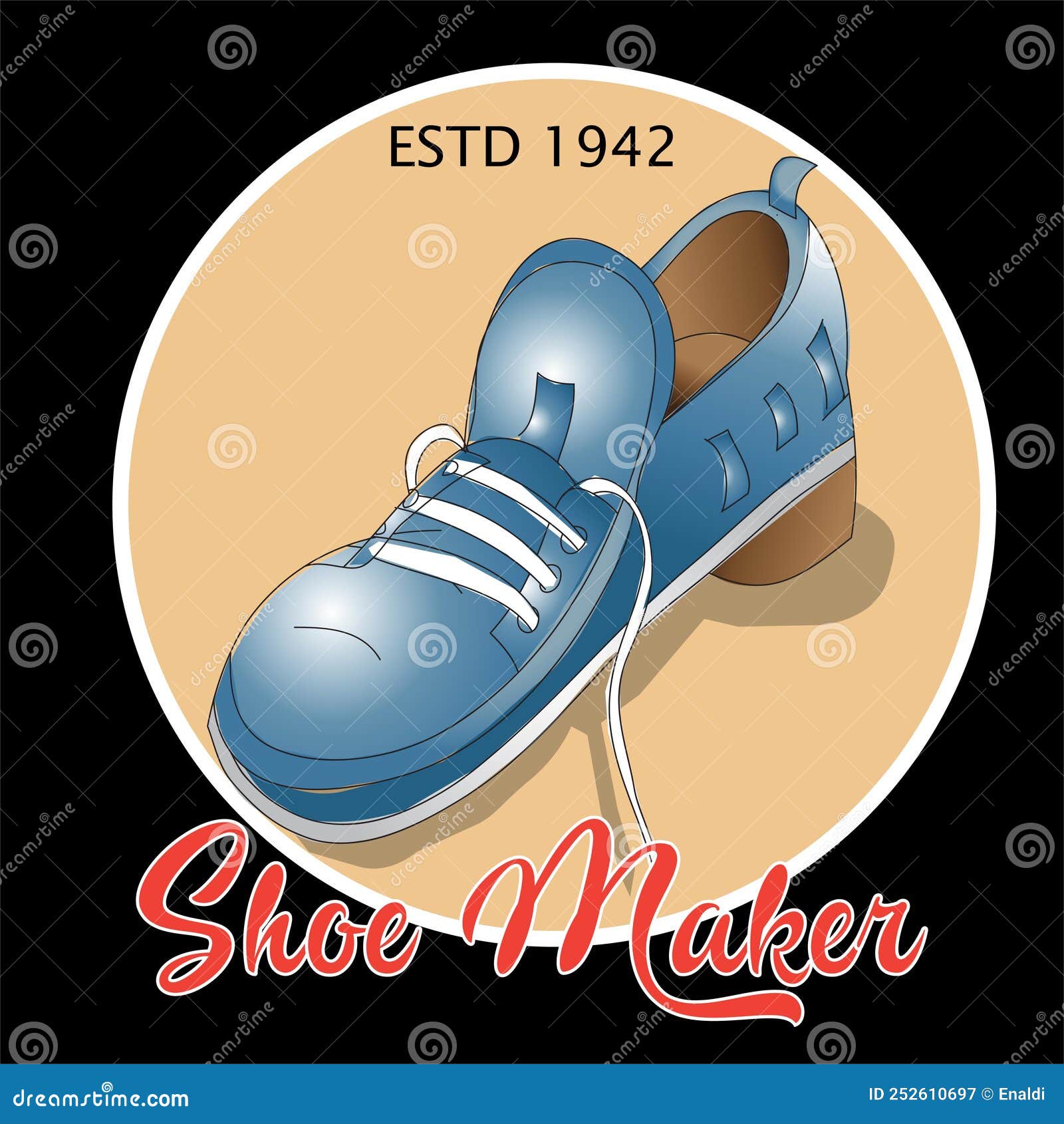 Shoe Maker Sign and Badge Vector Illustration Stock Vector ...
