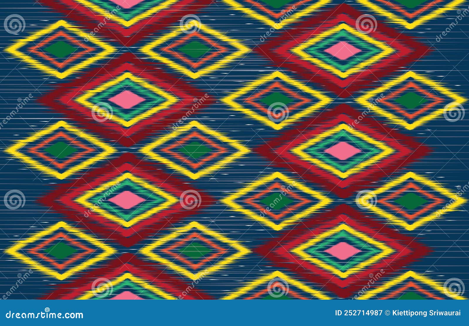 Tribal Ethnic Themes Geometric Seamless Background with a Peruvian ...
