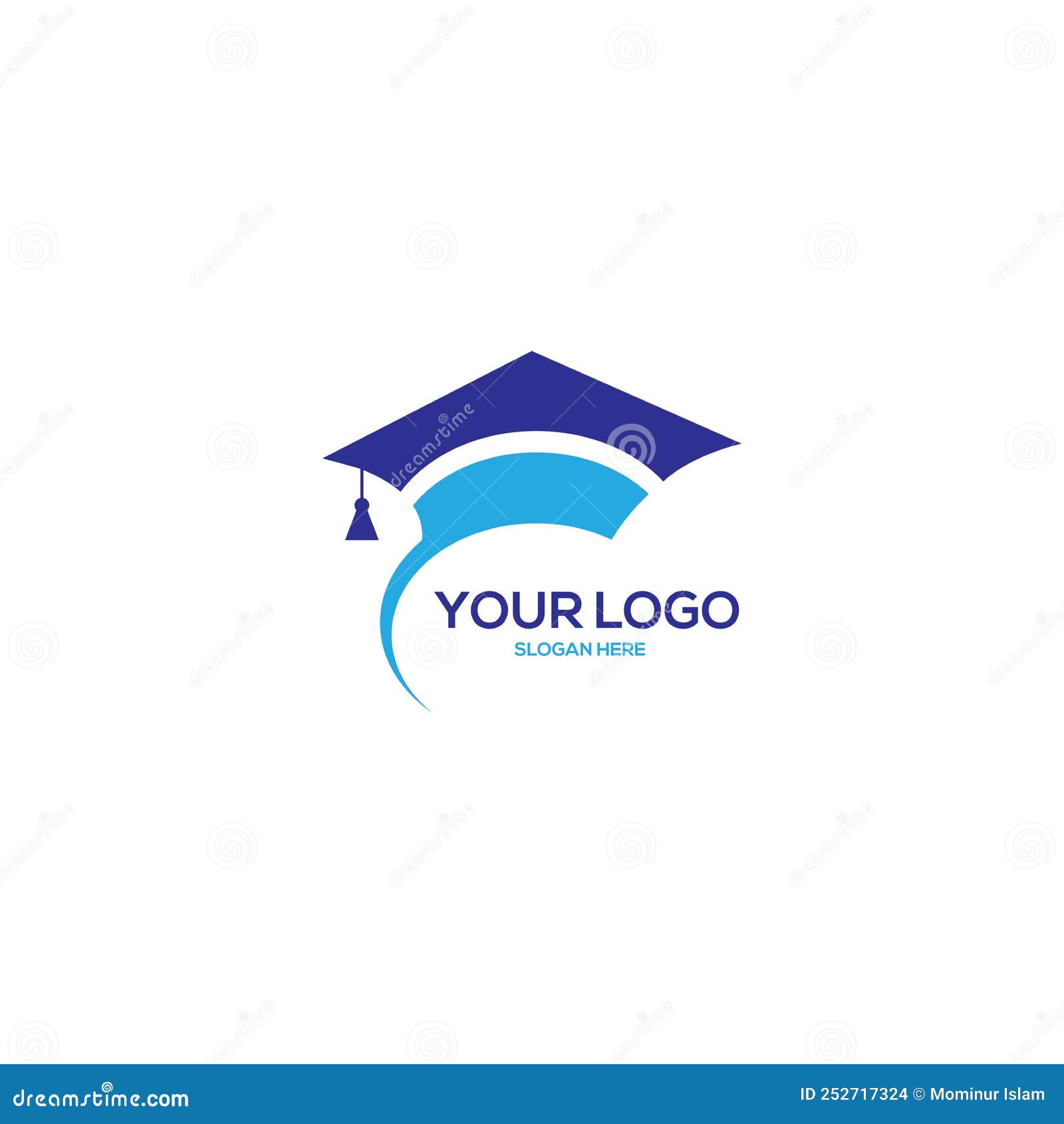 Academi Logo Icon, Hat Graduate. Minimal Education Logo Design Template ...