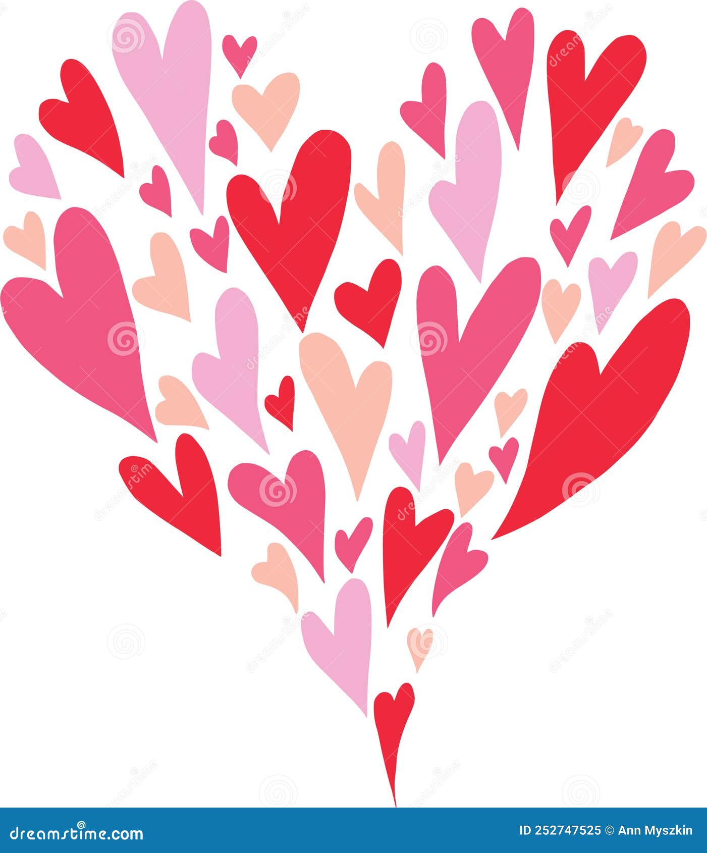 Heart stock vector. Illustration of heart, shape, drawing - 252747525