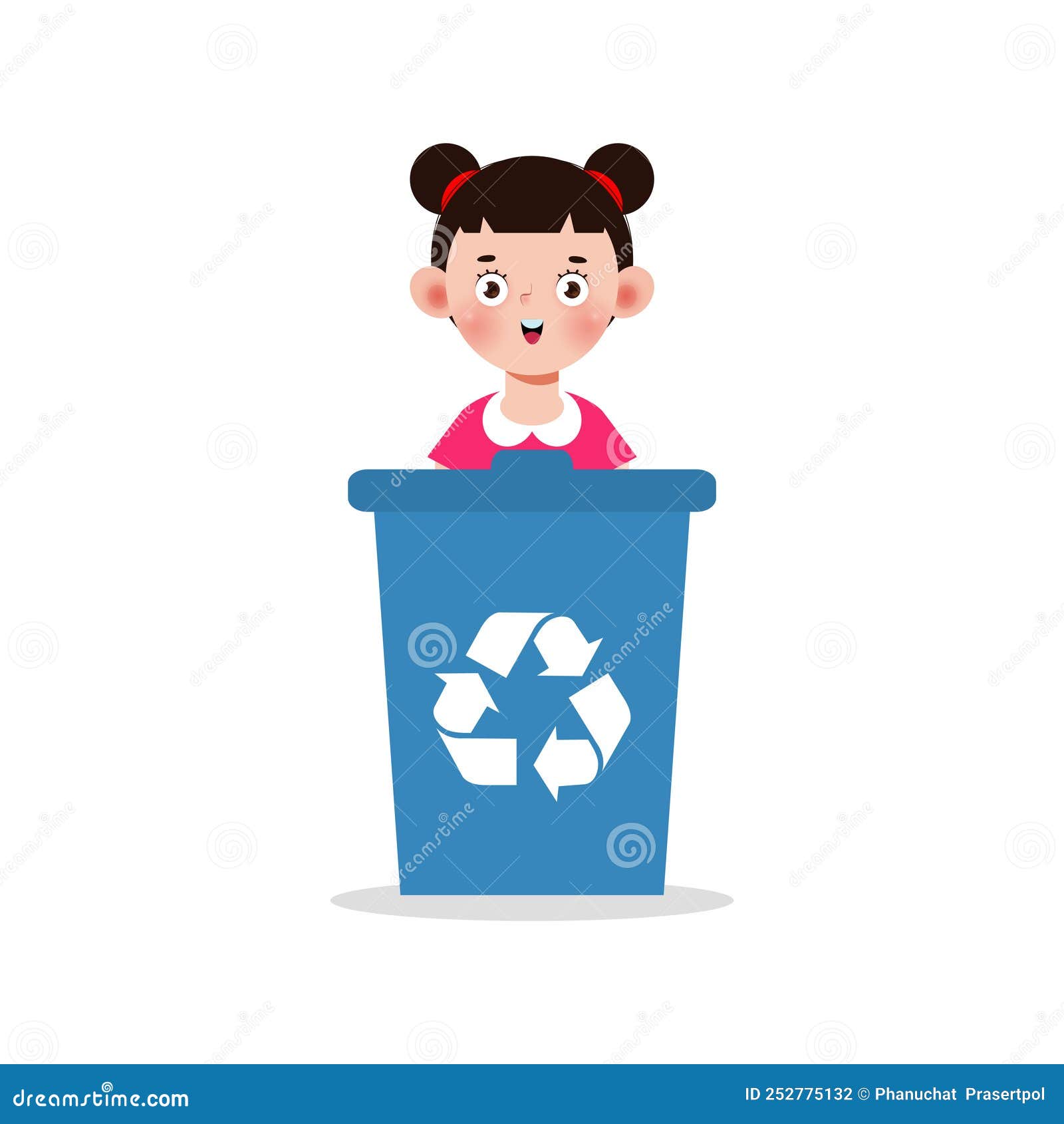 Kids Collect Garbage, Group Of Boy And Girl Sort Garbage, Collecting ...