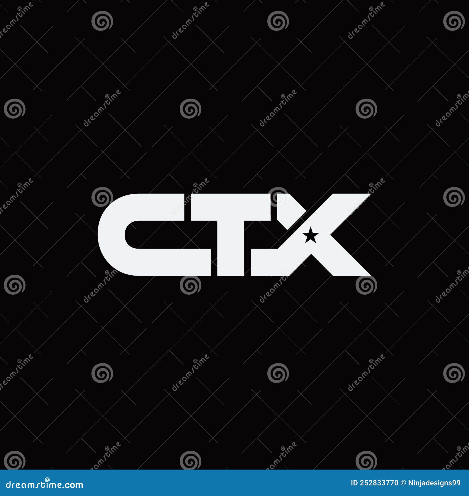 CTX Logo stock illustration. Illustration of element - 252833770
